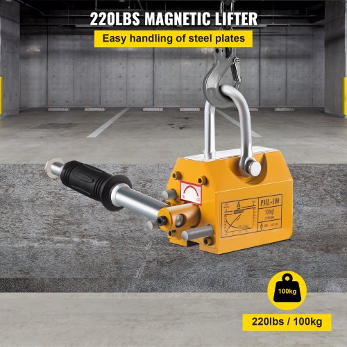 100 KG Stahl Magnetischer Heber Heavy Duty Crane Hoist Hubmagneten ...
