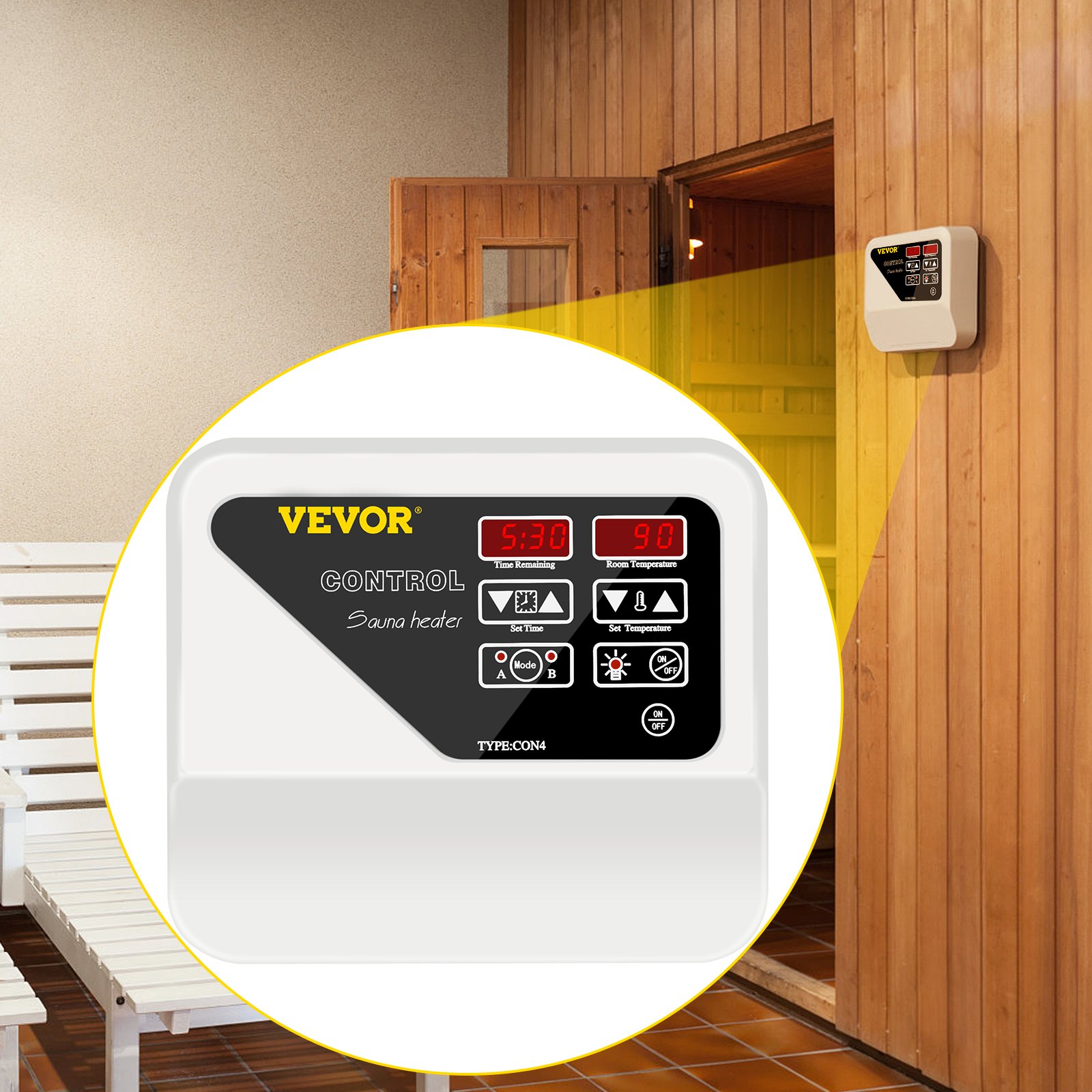VEVOR 400V Sauna-Heizungssteuerung Saunaofen Digital Controller ...