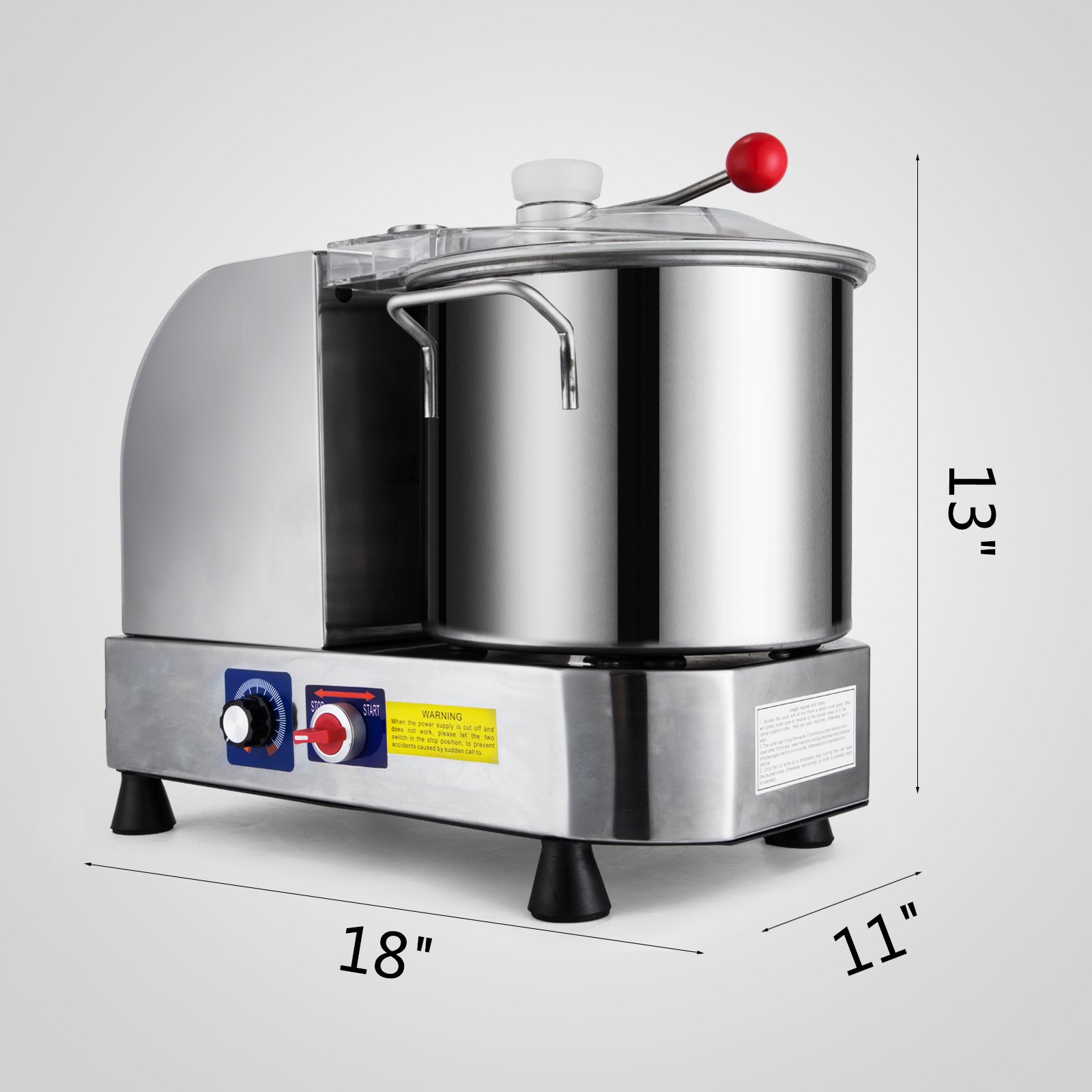 Tischkutter Küchenkutter Kutter Küchenmaschine Küchencutter 6 L ...