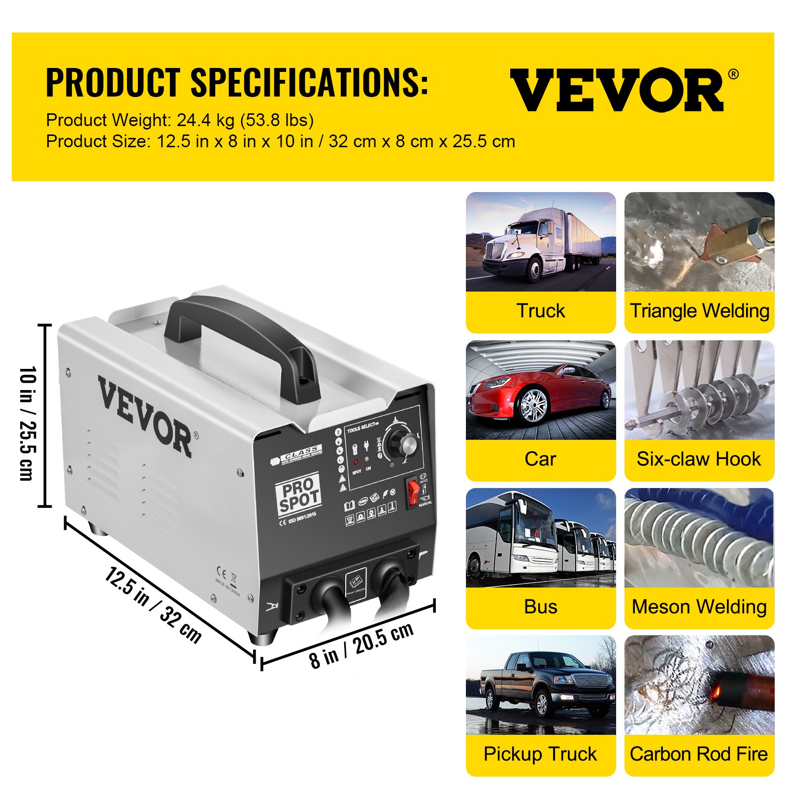 VEVOR 3500A PRO SPOT Karosserie Ausbeulspotter Spotter ...