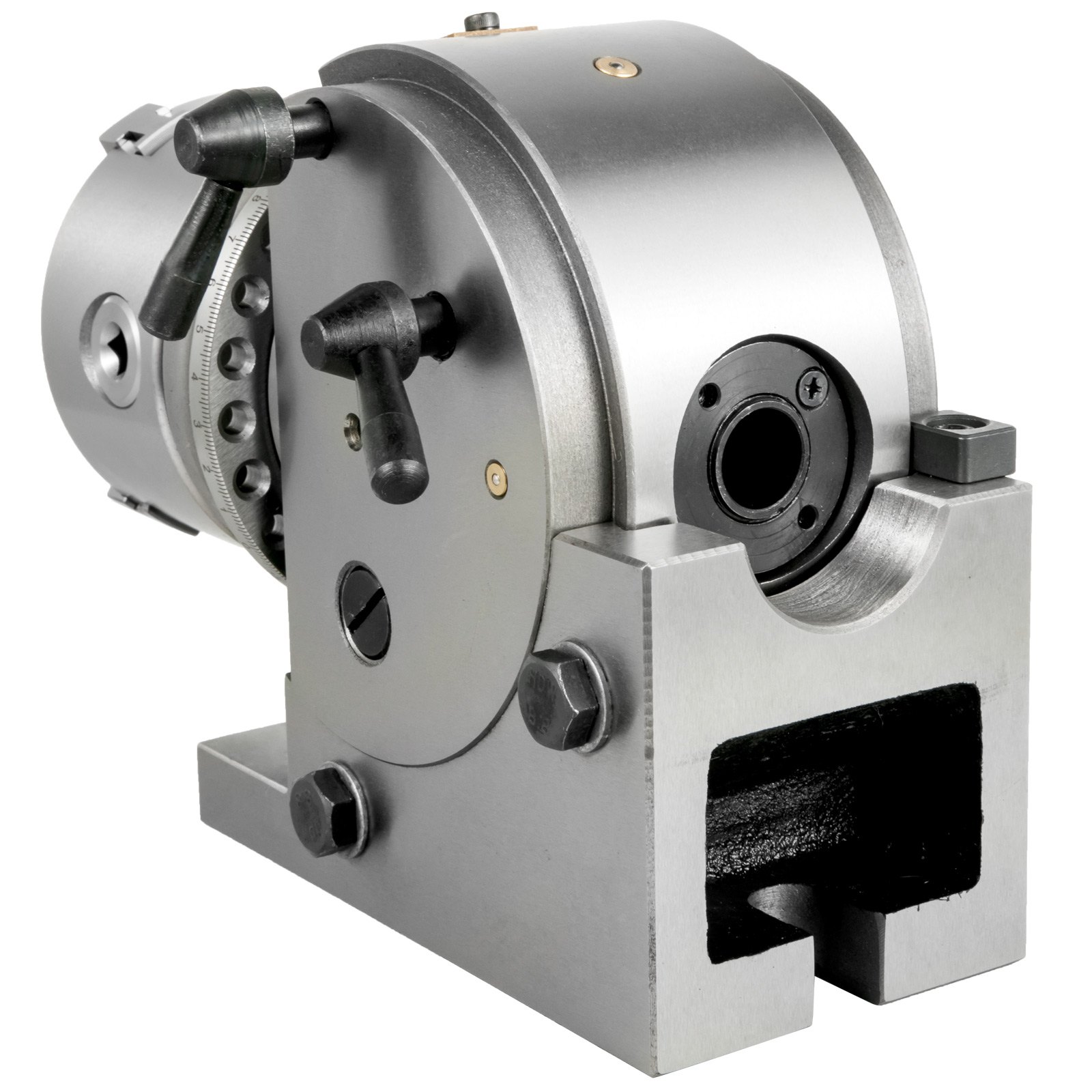 4" Teilapparat Rundtischteilkopf ø100mm Horizontal Vertikal ...