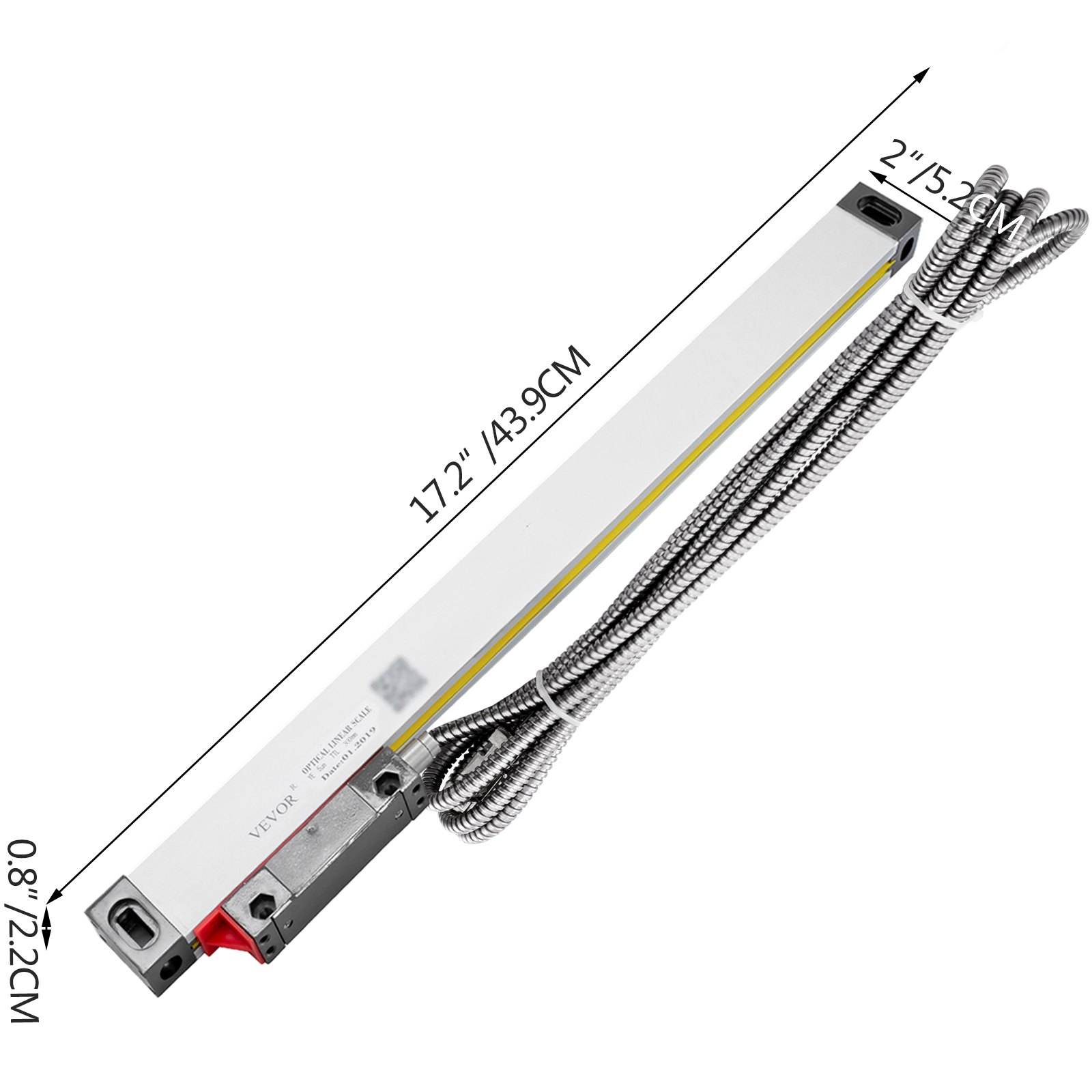 VEVOR 300mm Linearmaßstab Linear Scale Set Lineare Skala 5V DC, Lineare ...
