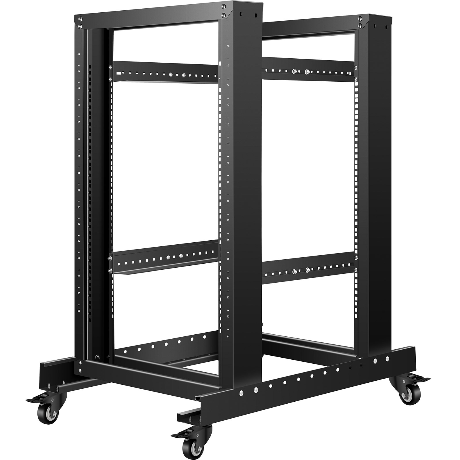 VEVOR Open Frame Server Rack, Netzwerk Rack 48,8 cm (19 Zoll)，Open ...