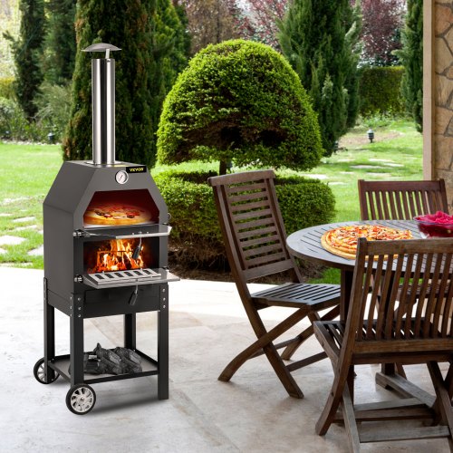 VEVOR Outdoor Küchenofen, 30 cm Pizzagröße 2Schichten Holzkohle Garten ... VEVOR Outdoor Küchenofen, 30 cm Pizzagröße 2Schichten Holzkohle Garten ...