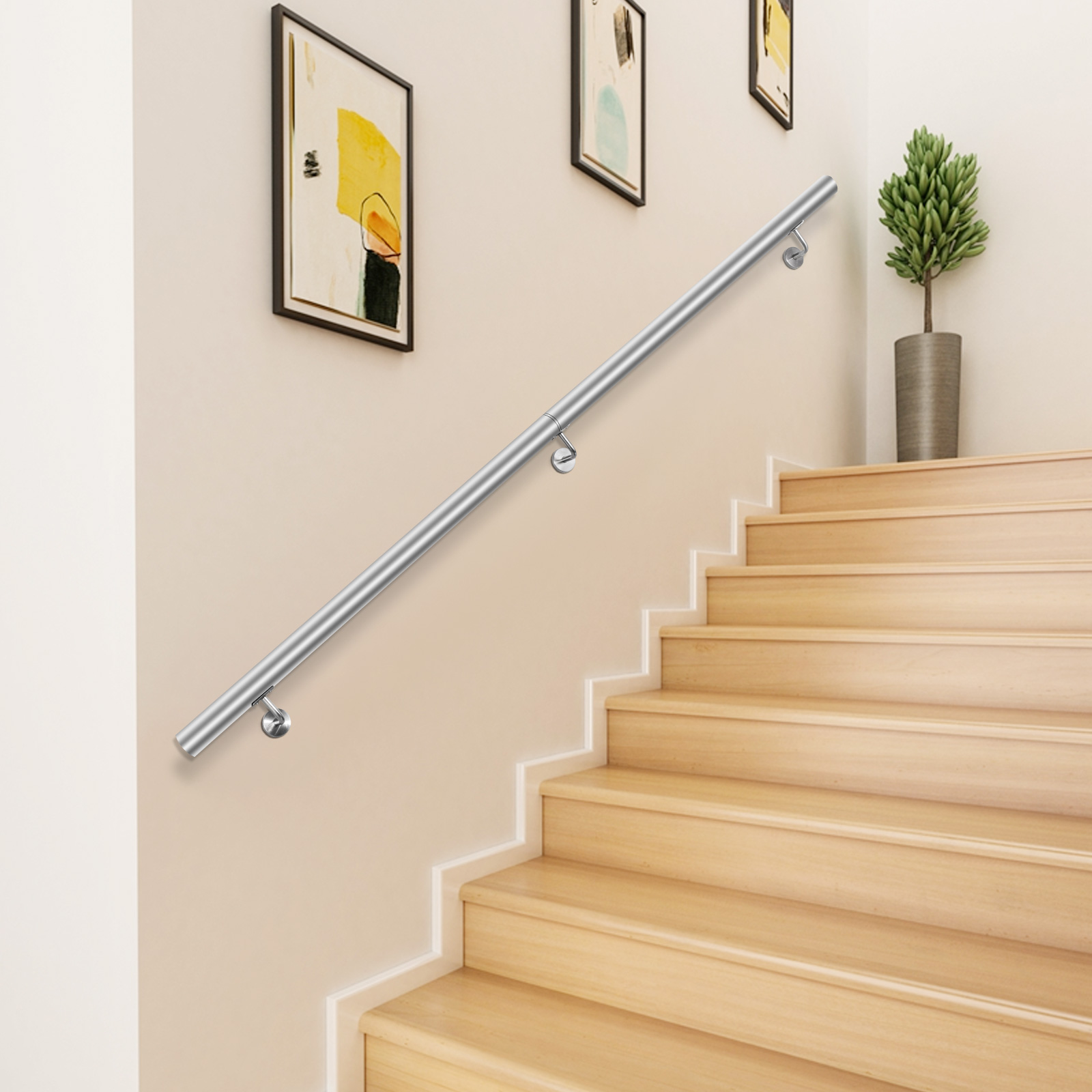 Handlauf Treppenhandlauf Wandhandlauf Bis 1,8m Stahl Außenbereich Wand ...