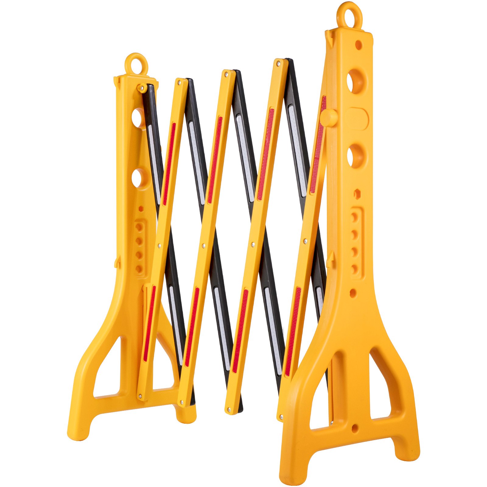 Vevor Erweiterbar Barrier Gelb/schwarz Kommerziellen Mobile Absperrung ...
