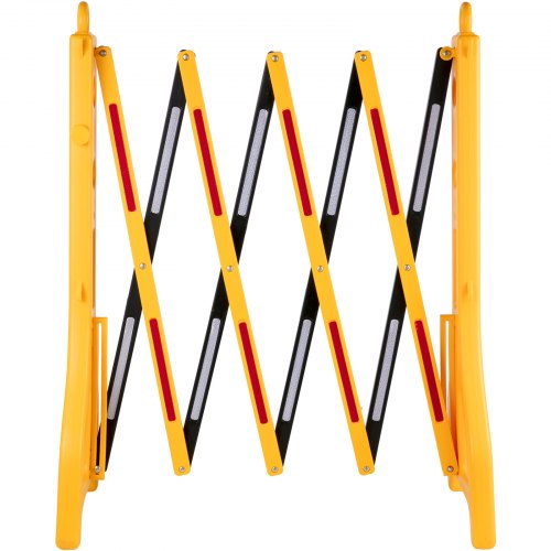 Vevor Erweiterbar Barrier Gelb/schwarz Kommerziellen Mobile Absperrung ...