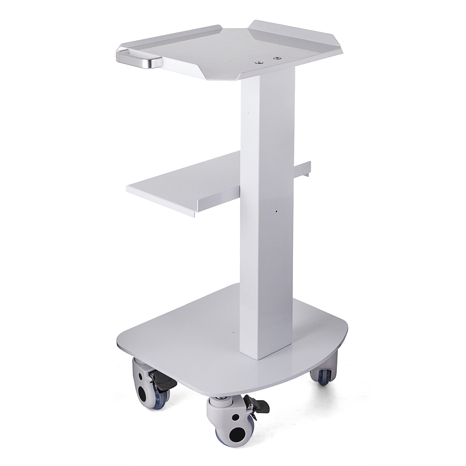 VEVOR 3 Böden Weiß Servierwagen Stahlplatte Serving Lab Trolley ...