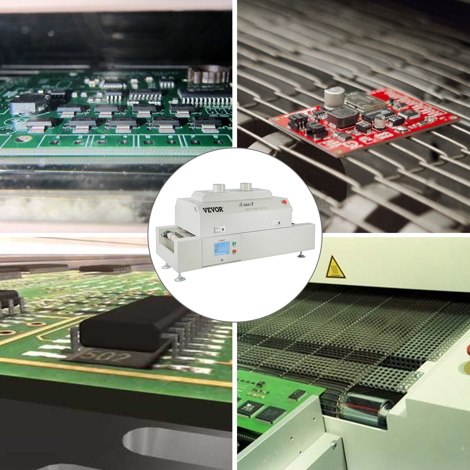 VEVOR Reflow-Ofen Reflow-Lötmaschine Infrarot Reflow-Ofen Reflow-Ofen ...