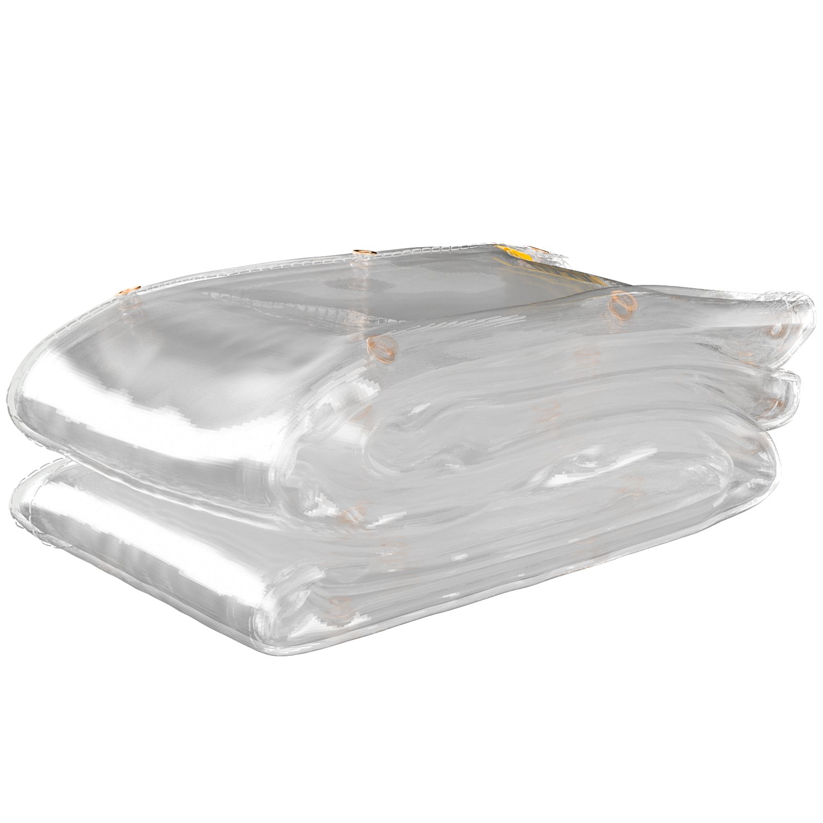 VEVOR Gewebeplane Abdeckplane PVC Plane Ösen 2,4x6,1m transparent ca ...