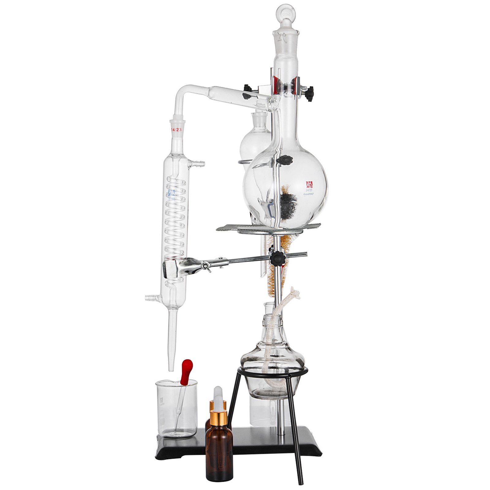 VEVOR VEVOR Kit de Vidrio para Destilación Profesional para Laboratorio ...