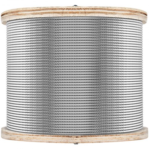 VEVOR Câble en acier inoxydable 150 m-300 m, câble en acier T316, fil d ...