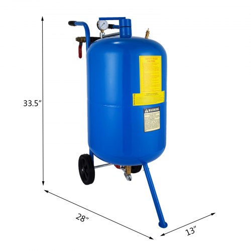 VEVOR Sableuse Pneumatiques en Acier, Machine de Sablage Bleue avec ...