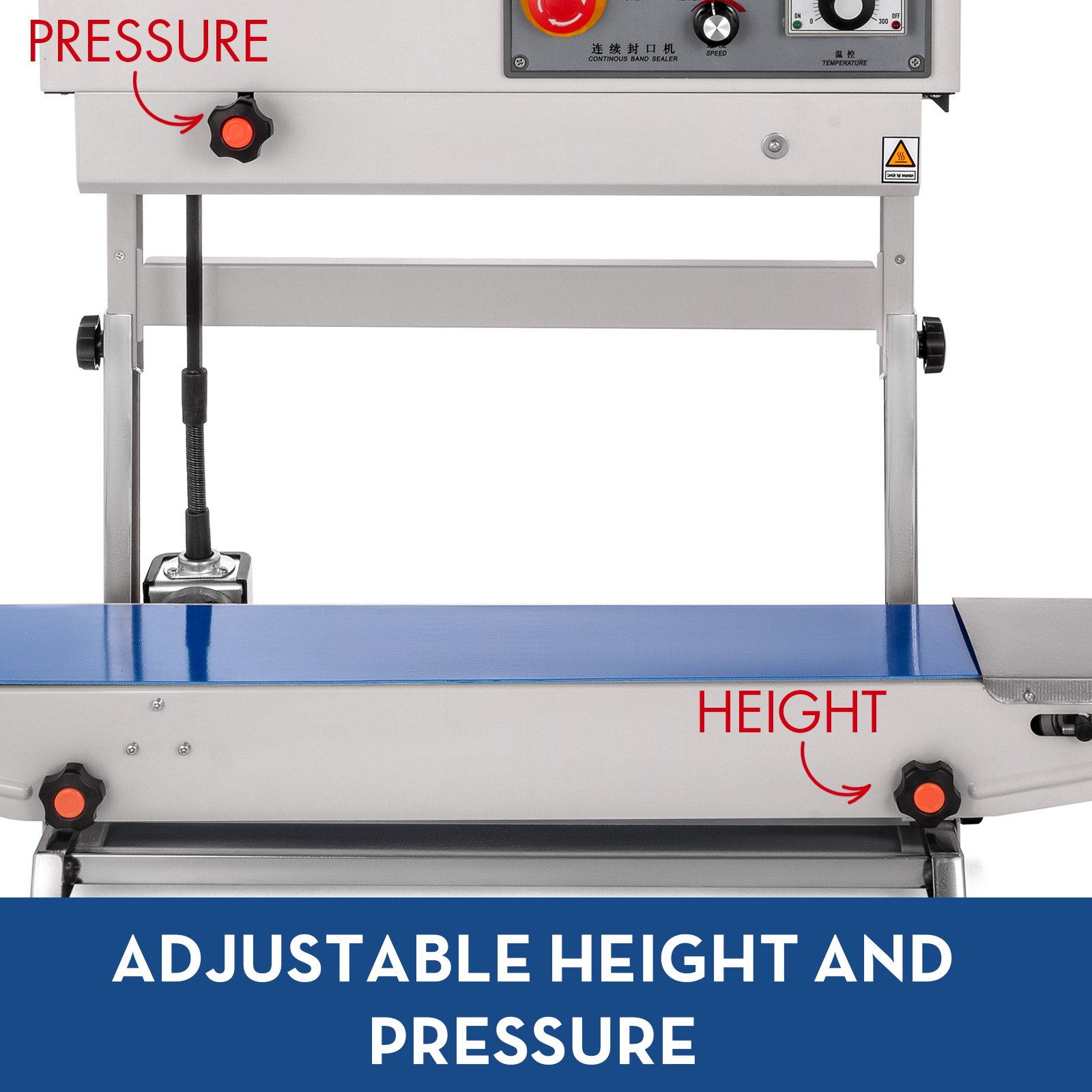 Vevor Fr770 Continuous Vertical Sealing Machine 500 W Logo Temperature ...