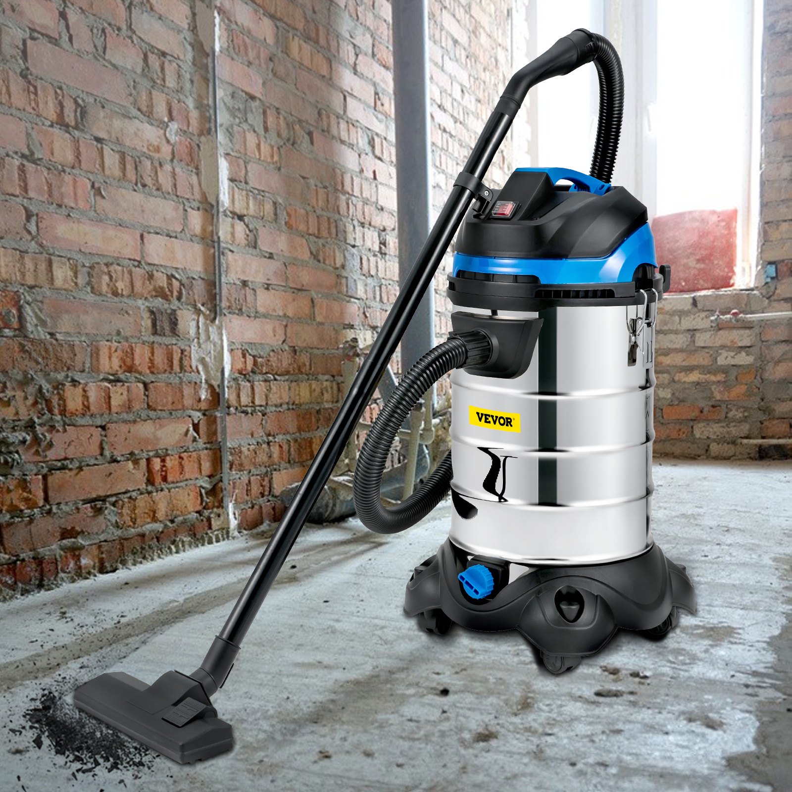 VEVOR Aspirateur Industriel Capacité de 30 L Aspirateur Professionnel ...