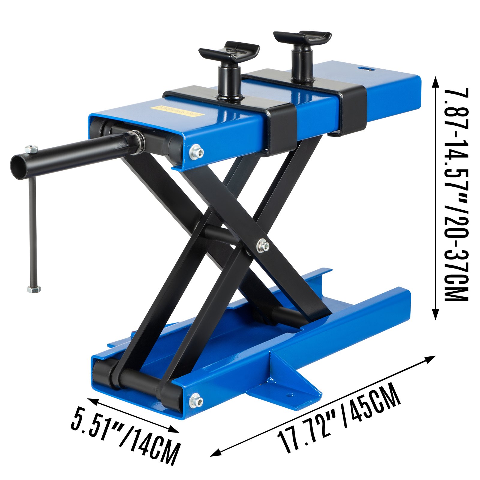 VEVOR Cric de Moto Levage 499 kg Hauteur 20-37 cm Pont élévateur ...