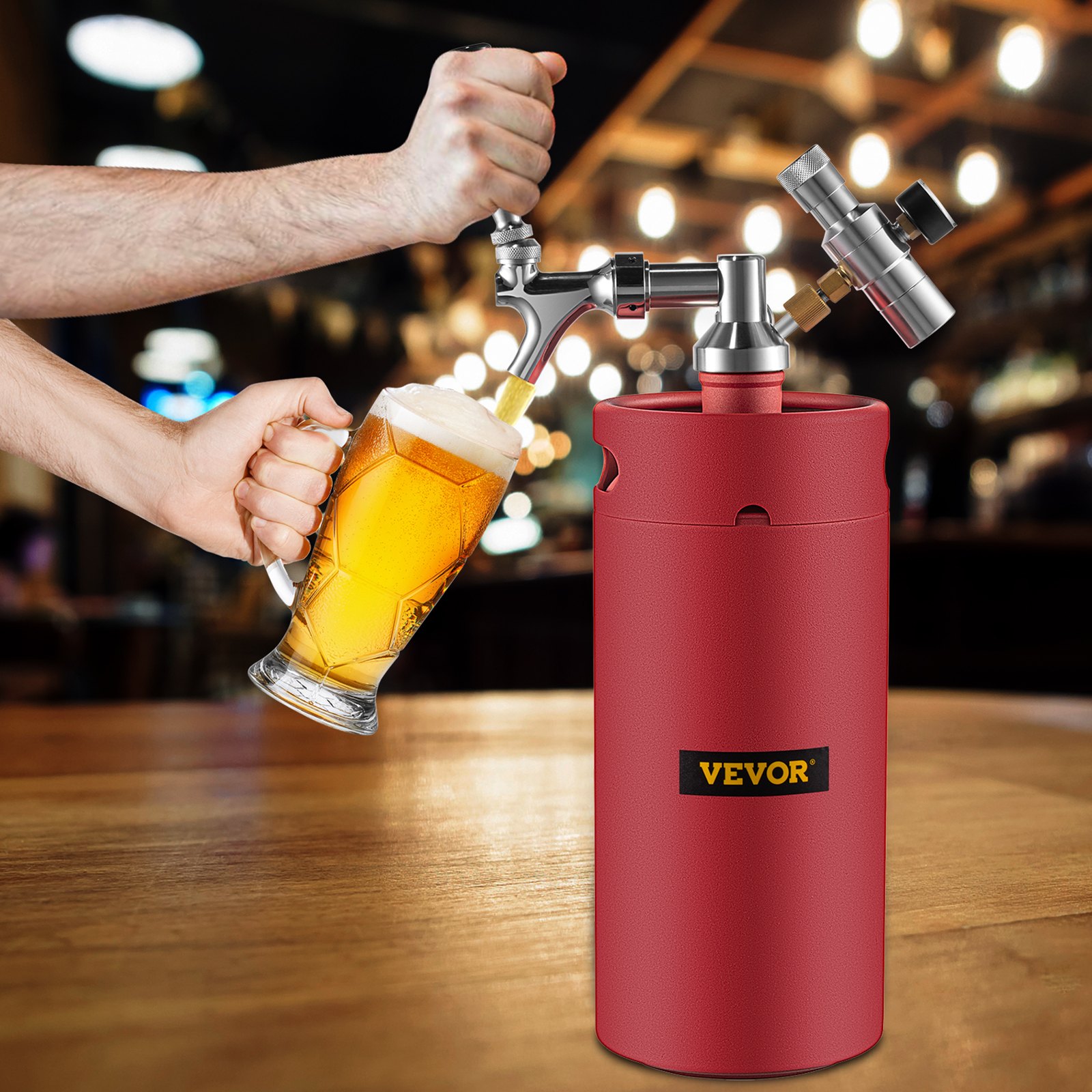 VEVOR Tireuse à Bière 4 L Système de Mini-Fût de Bière Φ135 x 420 mm ...