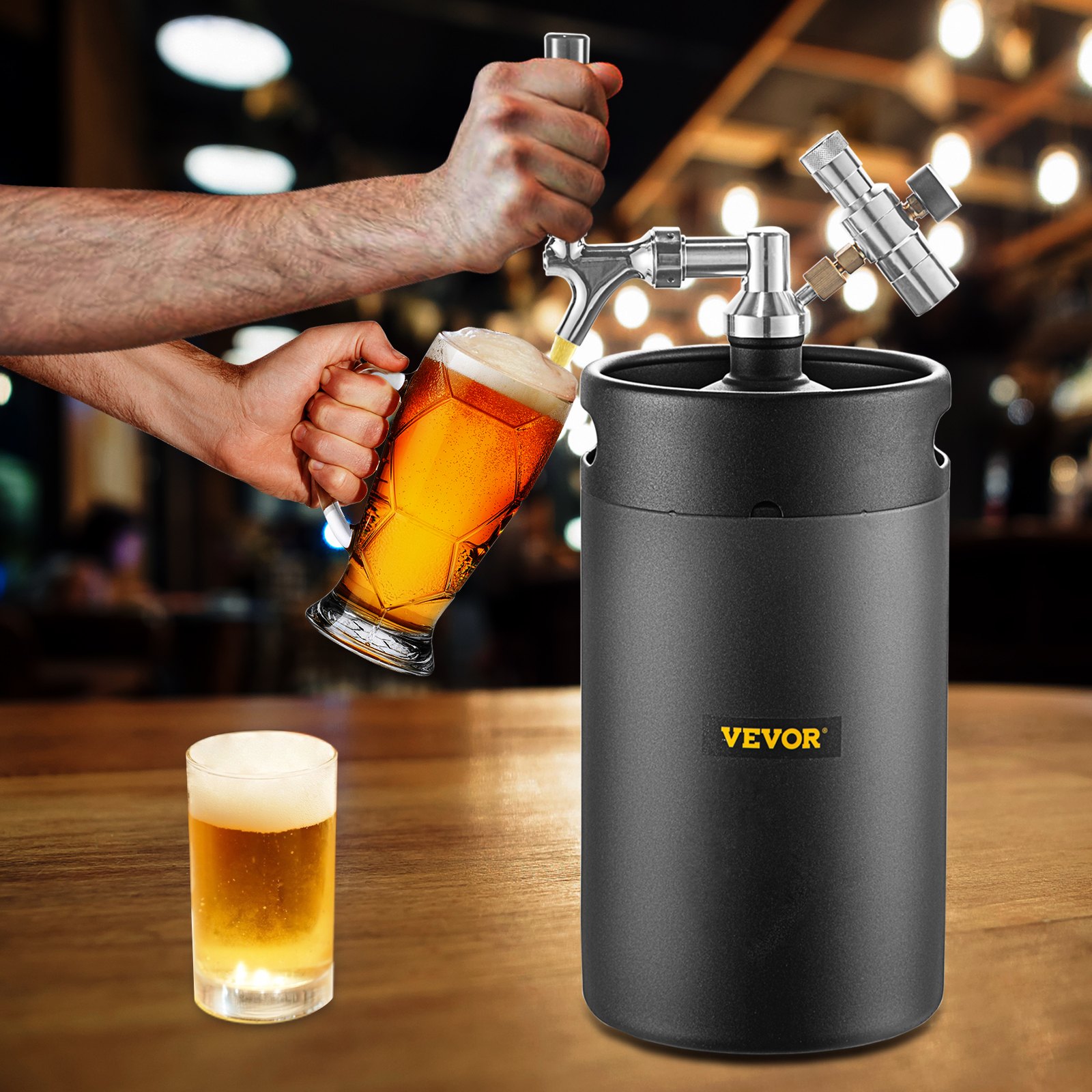 VEVOR Tireuse à Bière 8 L Système de Mini-Fût de Bière Φ186 x 355 mm ...