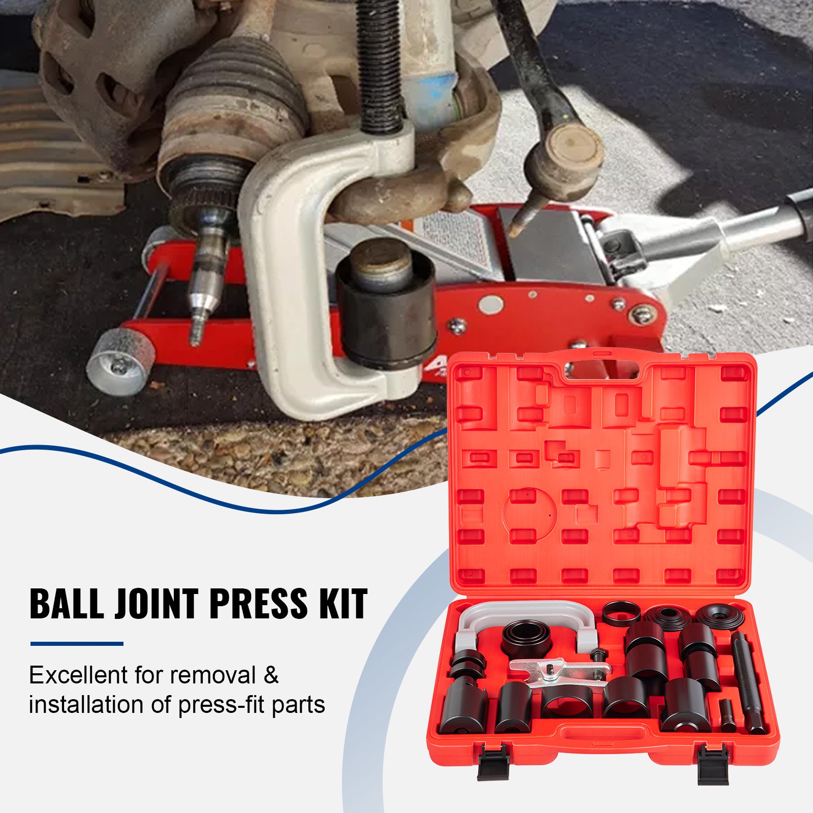 VEVOR Arrache RoTôles 24PCS Extracteur de Joint à Rotule en Acier Kit ...