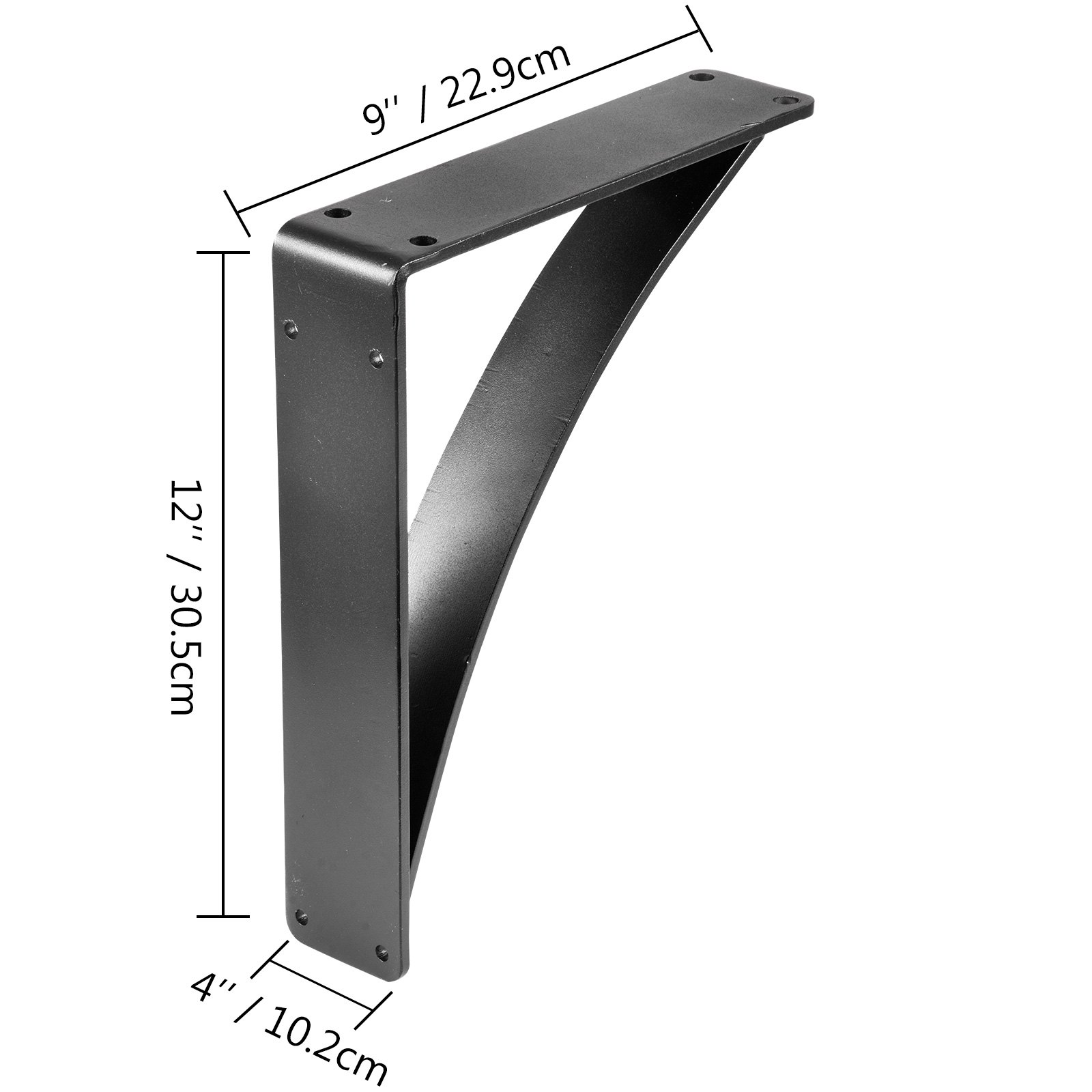 VEVOR Paire de Supports d'Étagère Pliante Équerre Murale Équerre Design ...