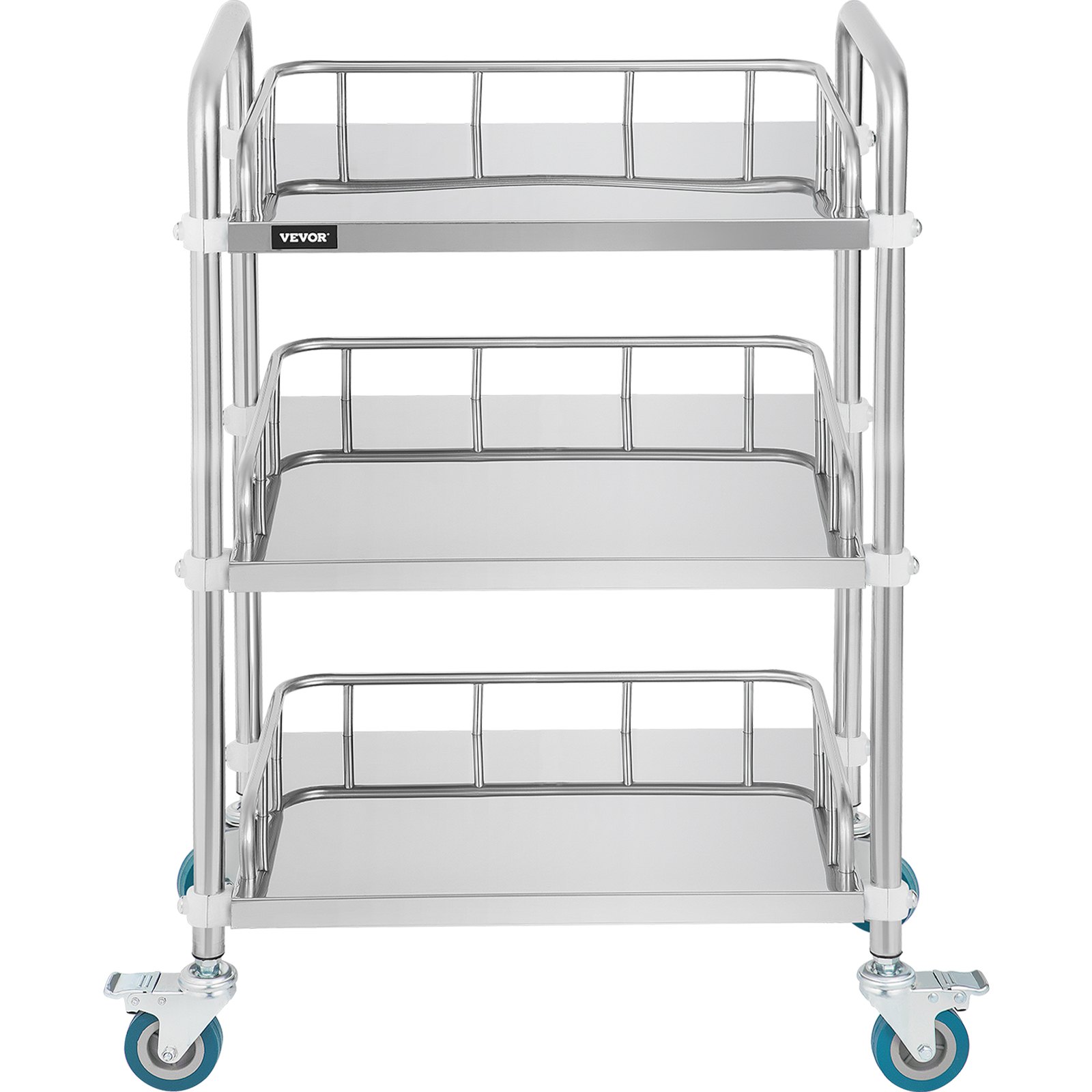 VEVOR Chariot de Laboratoire à 3 étages,Chariot de Service 85*66*39cm ...