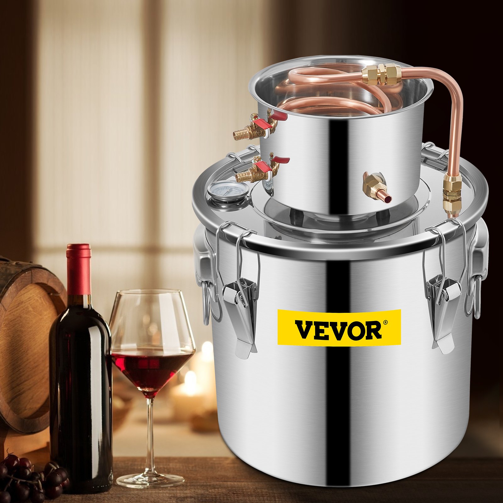 Distillateur Alambic Distillateur D'eau Distillateur D'alcool 21l En ...