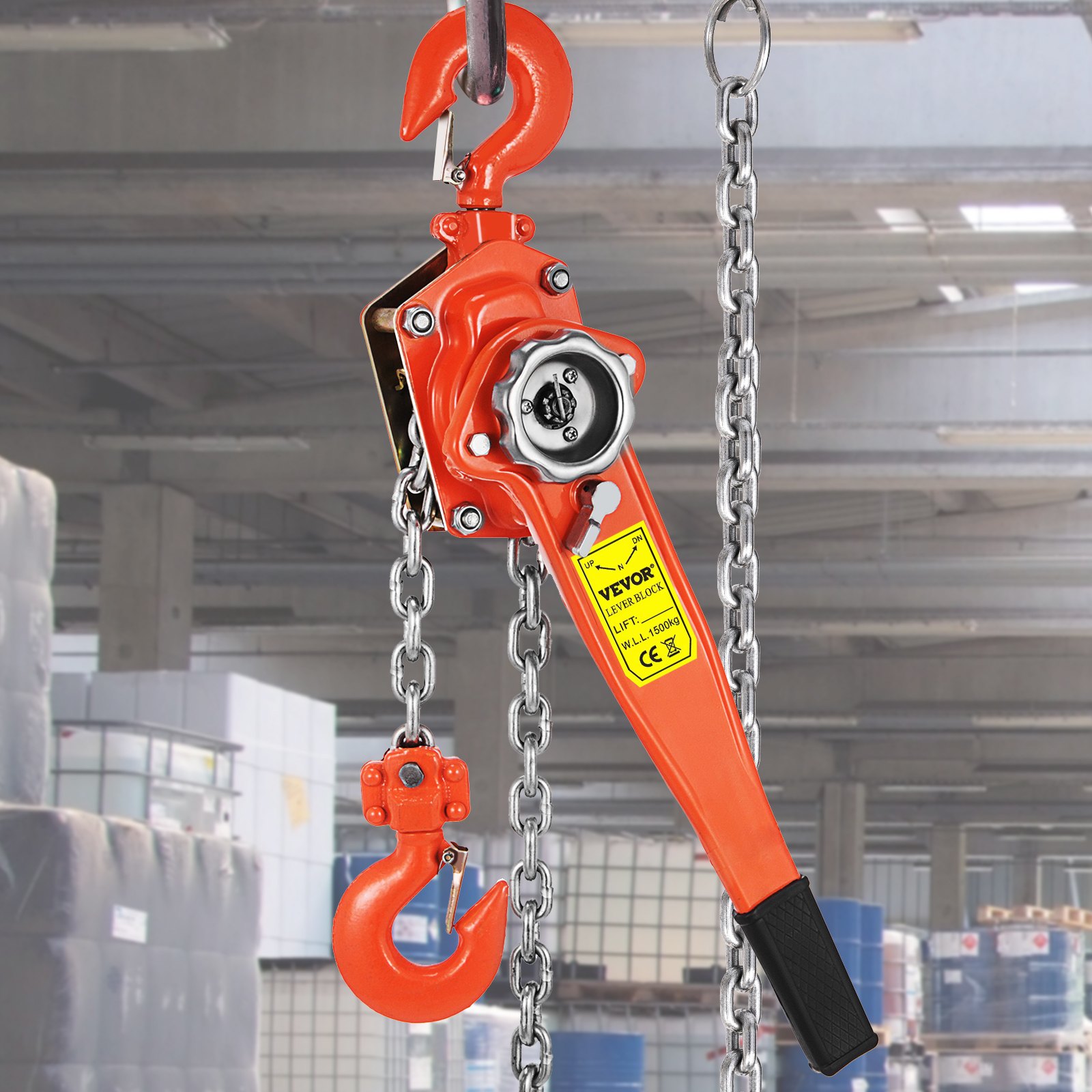 VEVOR VEVOR 1.5T 6M Paranco a Catena a Doppio Cricco Paranco a Catena ...
