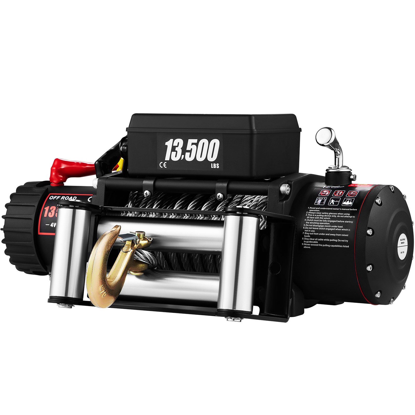 VEVOR VEVOR Verricello elettrico recupero cavo 6120KG 12v con ...