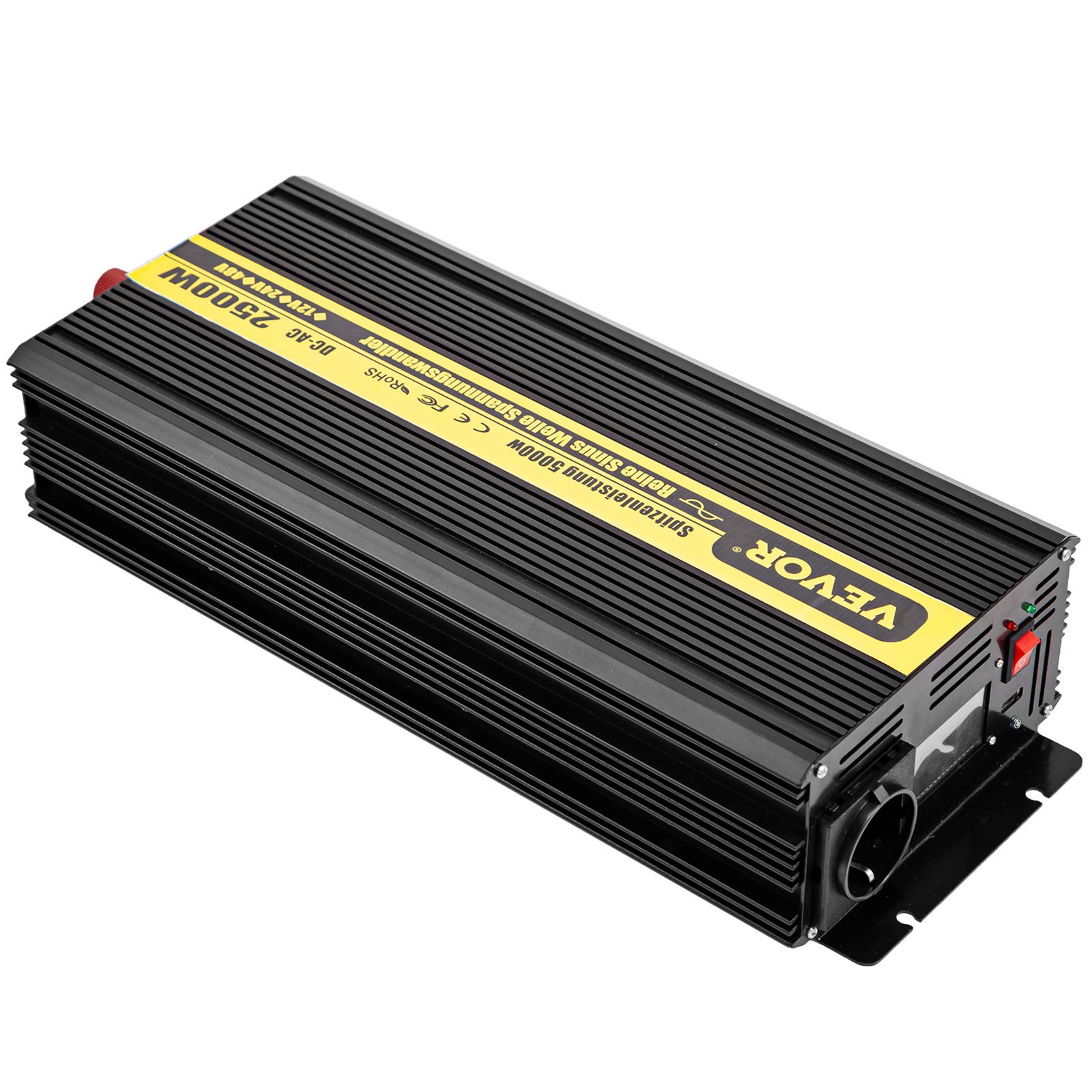 VEVOR VEVOR 2500W Invertitore a Onda Sinusoidale Pura GYS-2500W con LCD ...