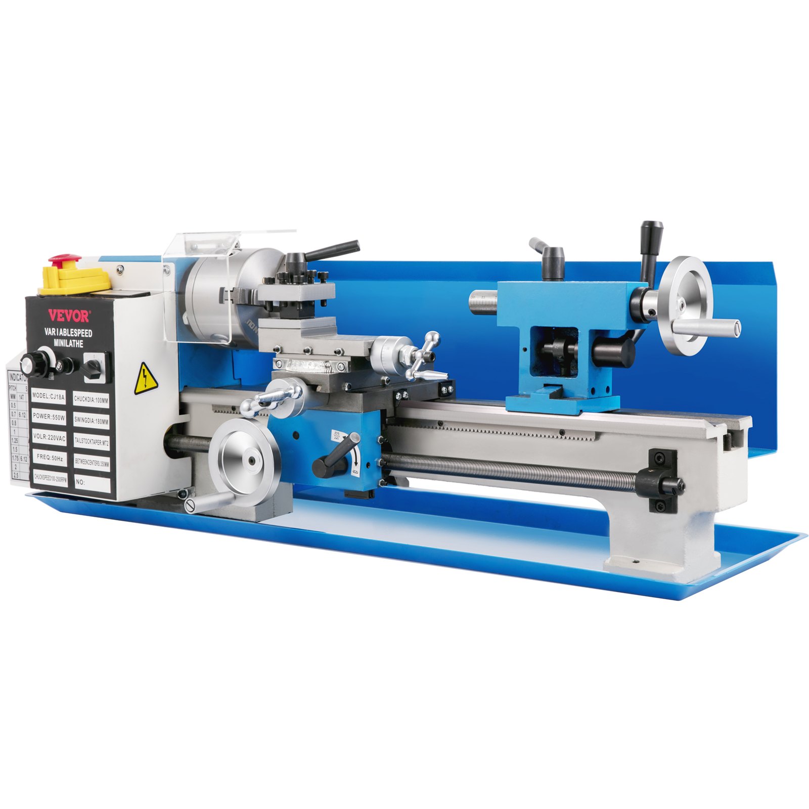 VEVOR VEVOR Mini Tornio da Banco in Metallo, Potenza 550 W 220V ...