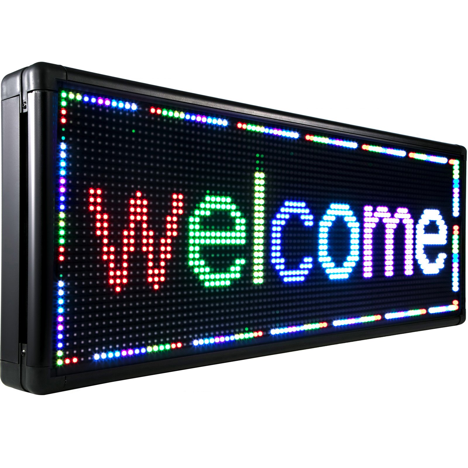 VEVOR Letrero de Desplazamiento LED 40"x8" Letrero LED A Todo Color con ...