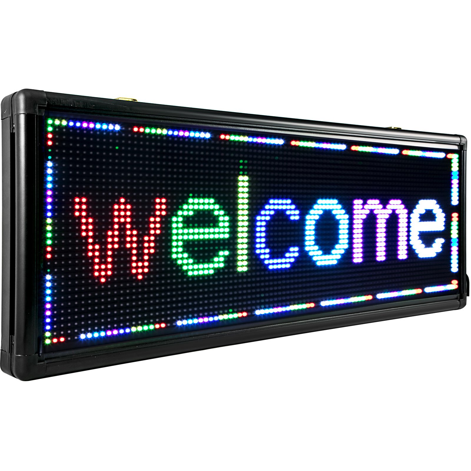 VEVOR Letrero de Desplazamiento LED 40"x8" Letrero LED A Todo Color con ...
