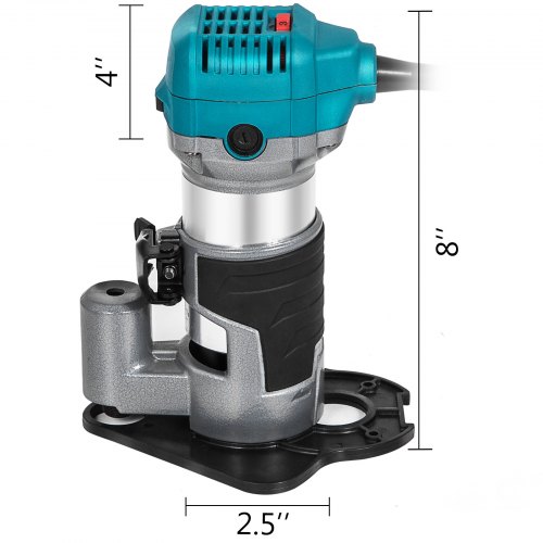 Compact Router 710W Variable Speed w/ Collets 1/4" 1 x Plunge & Offset ...