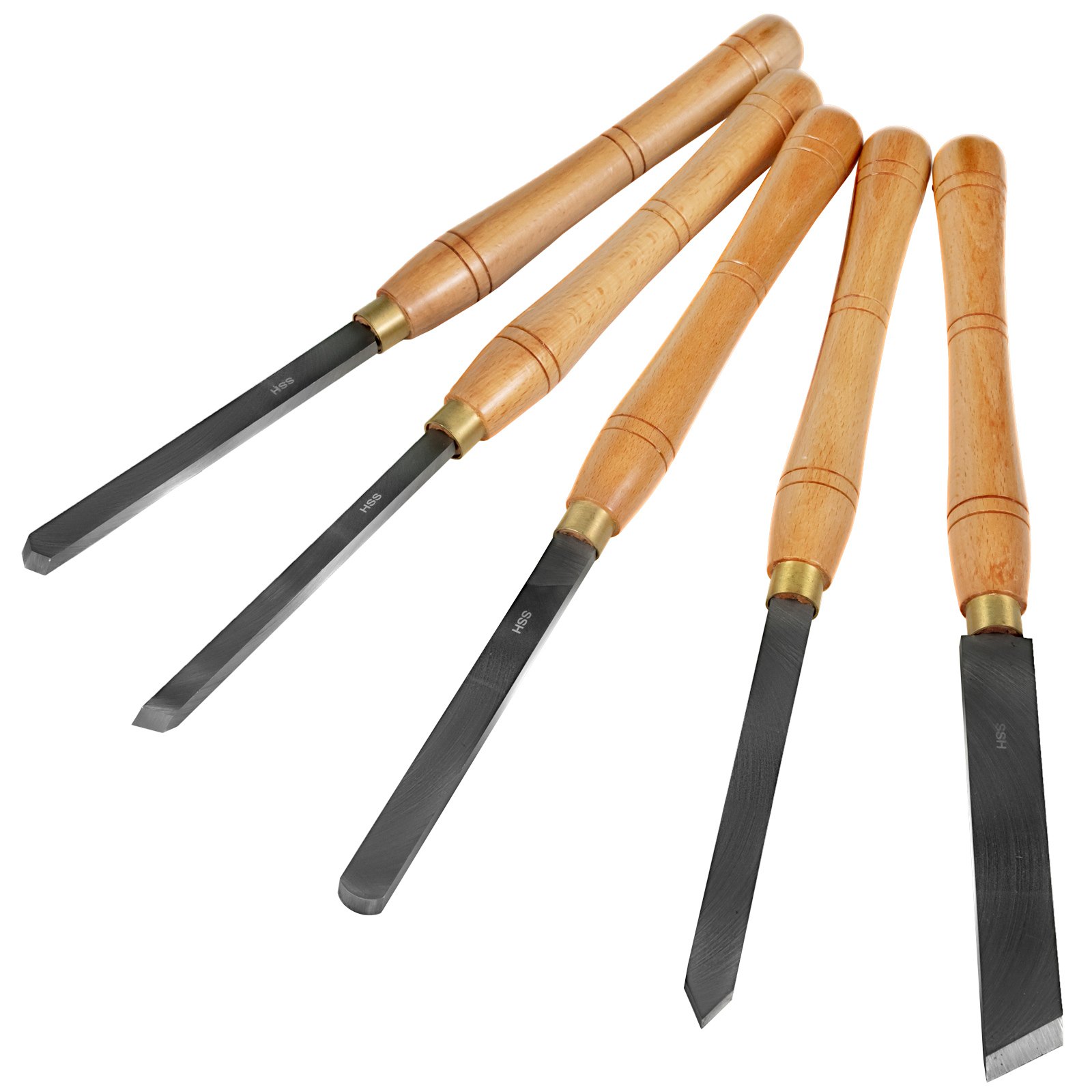 VEVOR Herramientas de Torno Madera HSS 8 Piezas para Tornear Madera ...