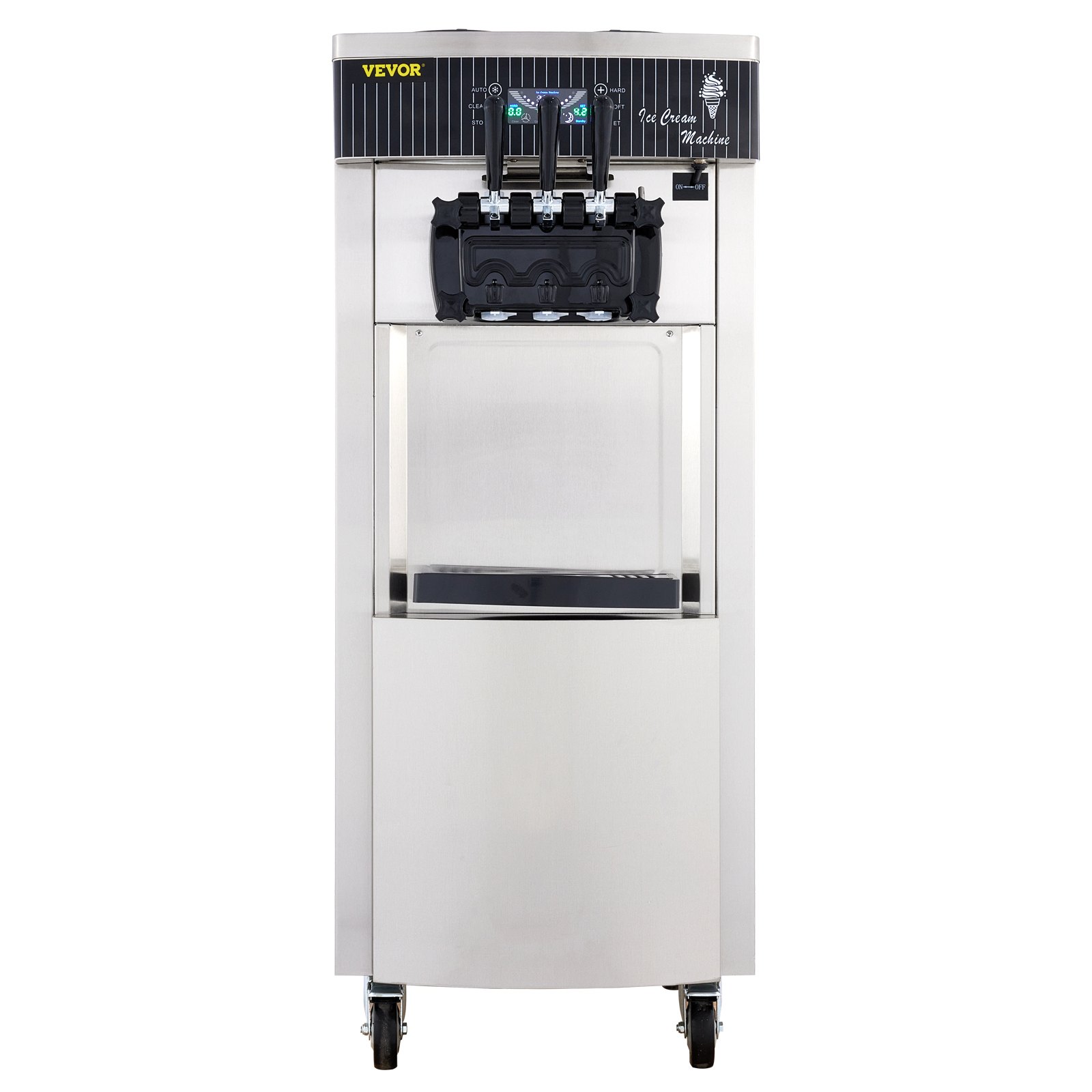 VEVOR Professionele Ijsmachine Softijsmachine 2200W met 1 Ijshoorntje ...