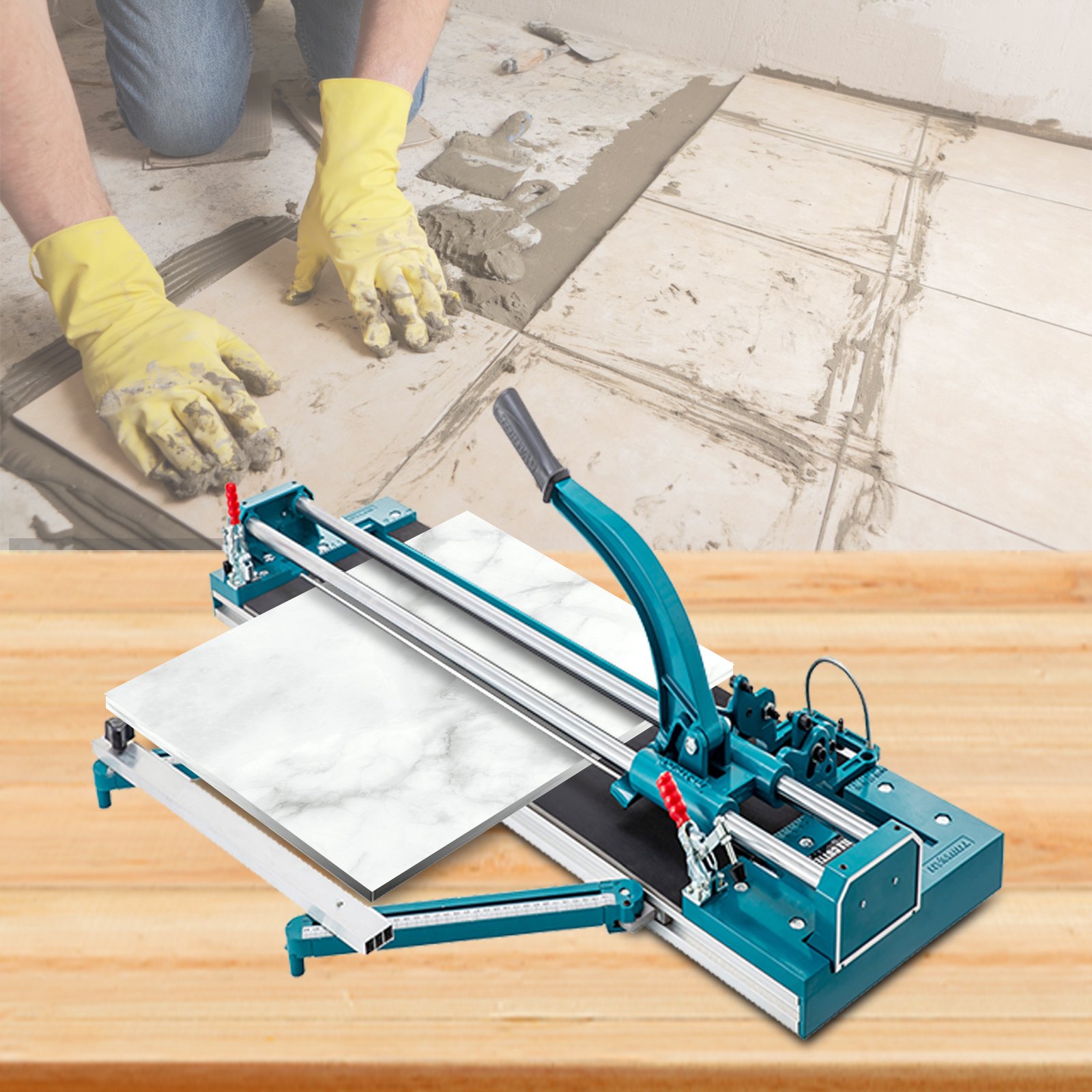47" Manual Tile Cutter Laser Guide Angle Grinder Multiple Angle ...