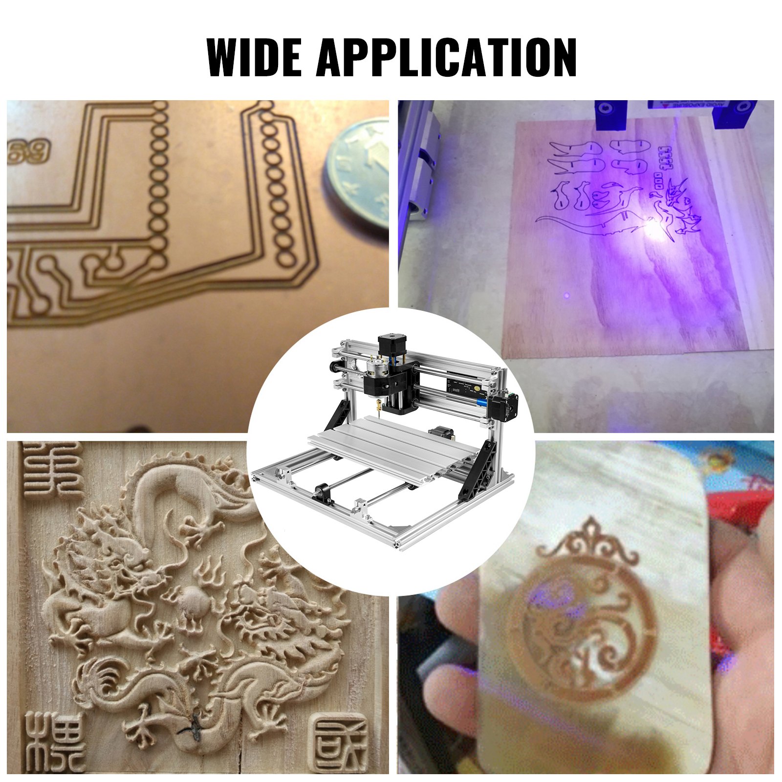 3018 CNC Freesmachine 3 Axis Laser Graveermachine met 500mw Laser ...