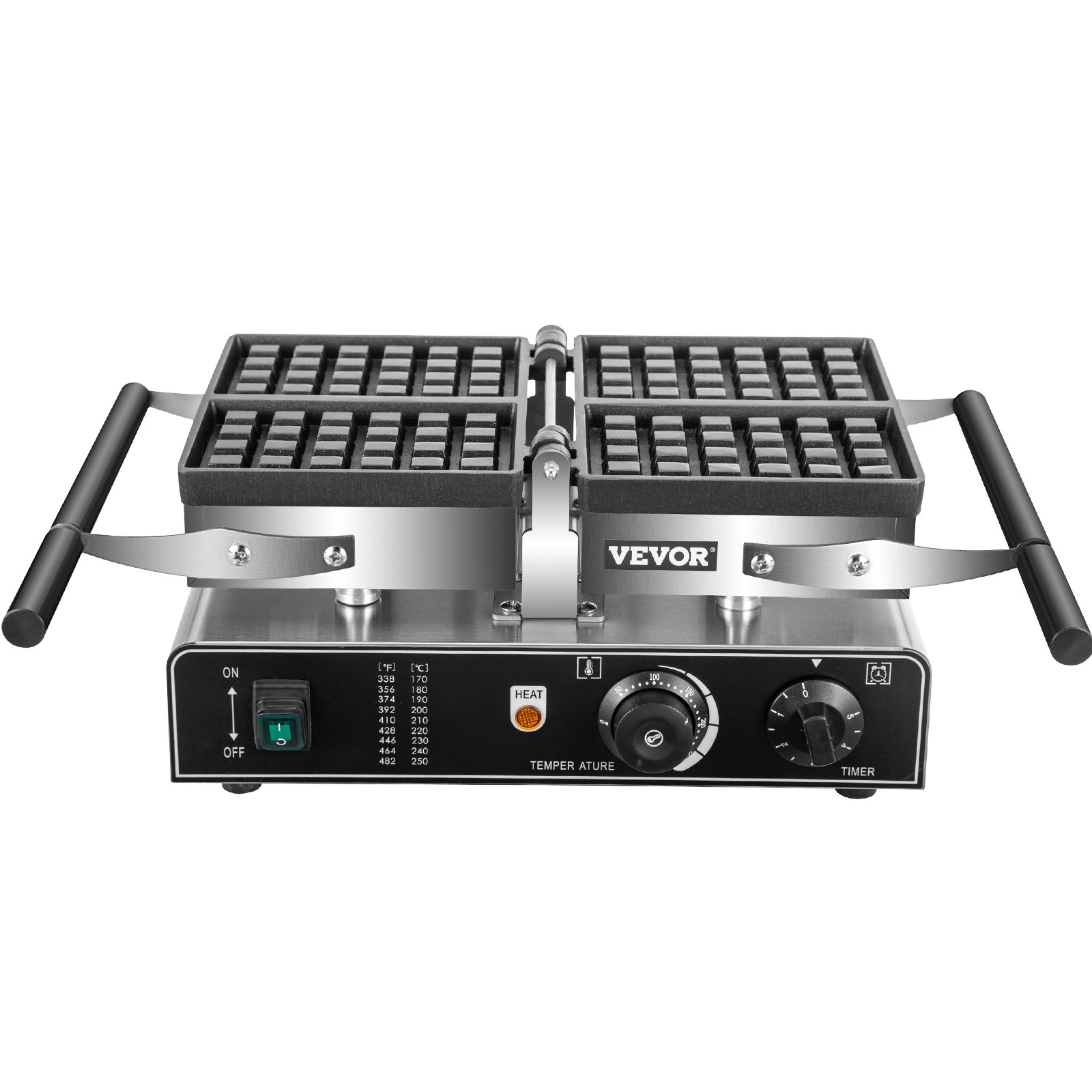 VEVOR Elektrische Wafelijzer 1600W Belgische Wafelijzer 8kg Rechthoek ...