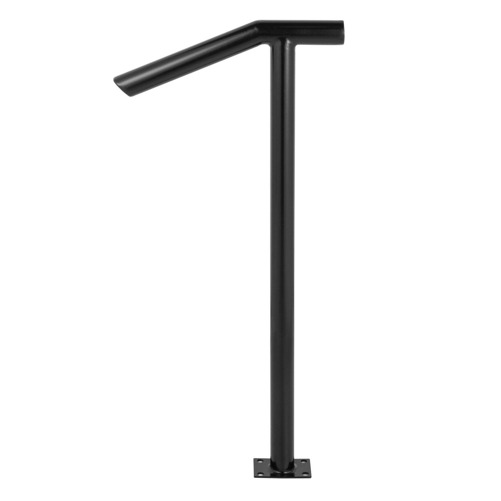 2-staps leuning Enkele kolom leuning Ronde metalen leuning voor ...