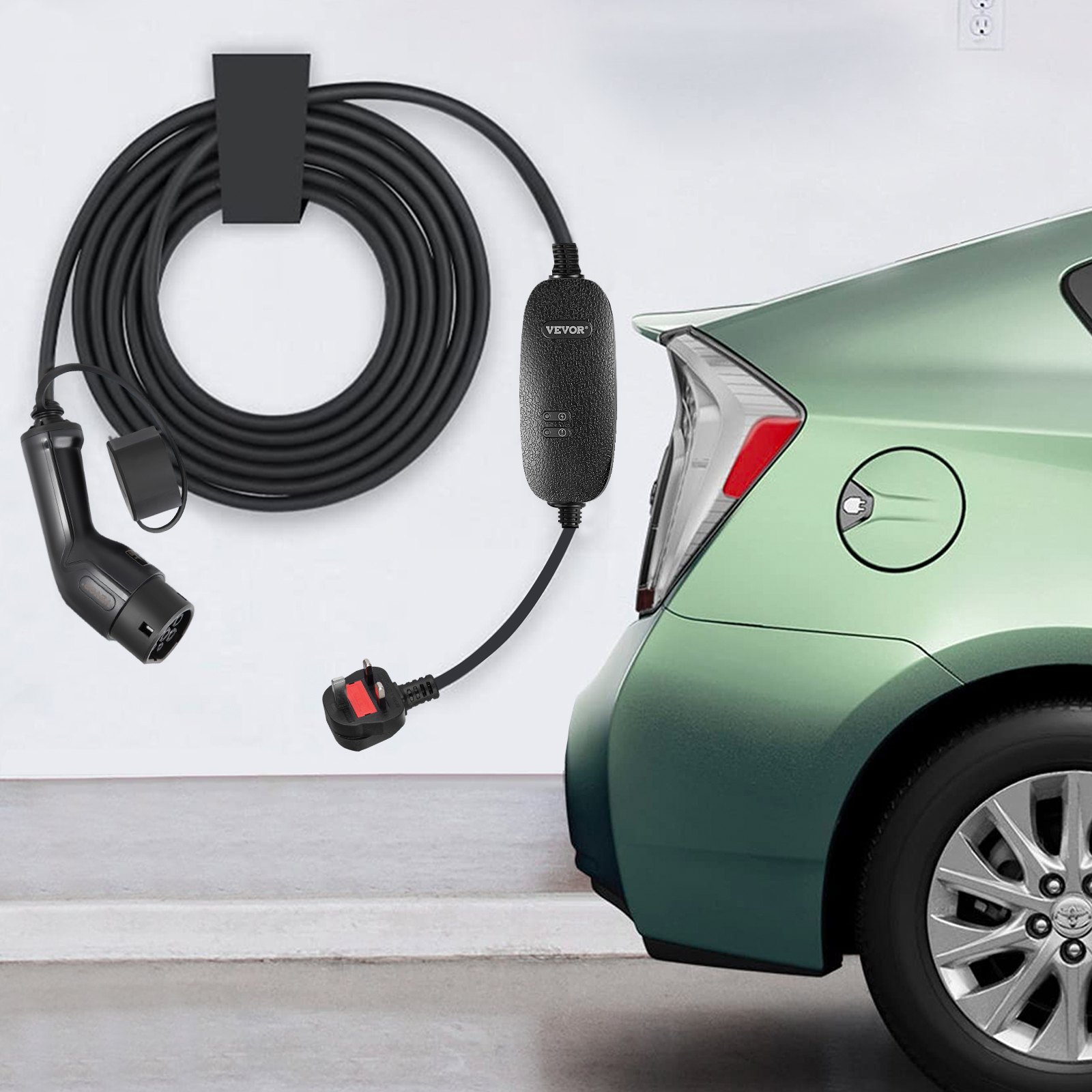 VEVOR EV lader EV laadkabel 10A laadstation elektrische auto stekker 2 ...