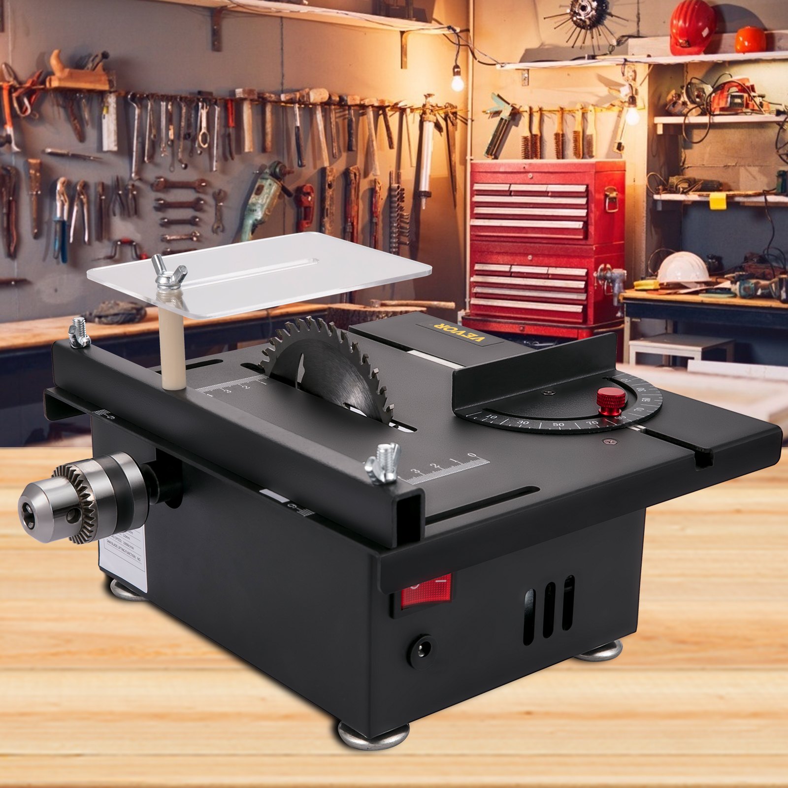 VEVOR Mini Tafelzaag 240x220x100 mm Kleine Tafelzaag 96W Mini Precisie ...