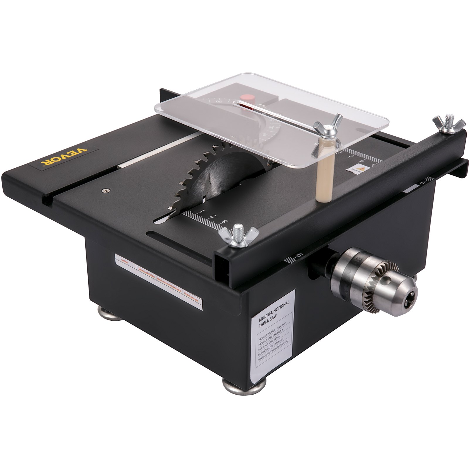 VEVOR Mini Tafelzaag 240x220x100 mm Kleine Tafelzaag 96W Mini Precisie ...