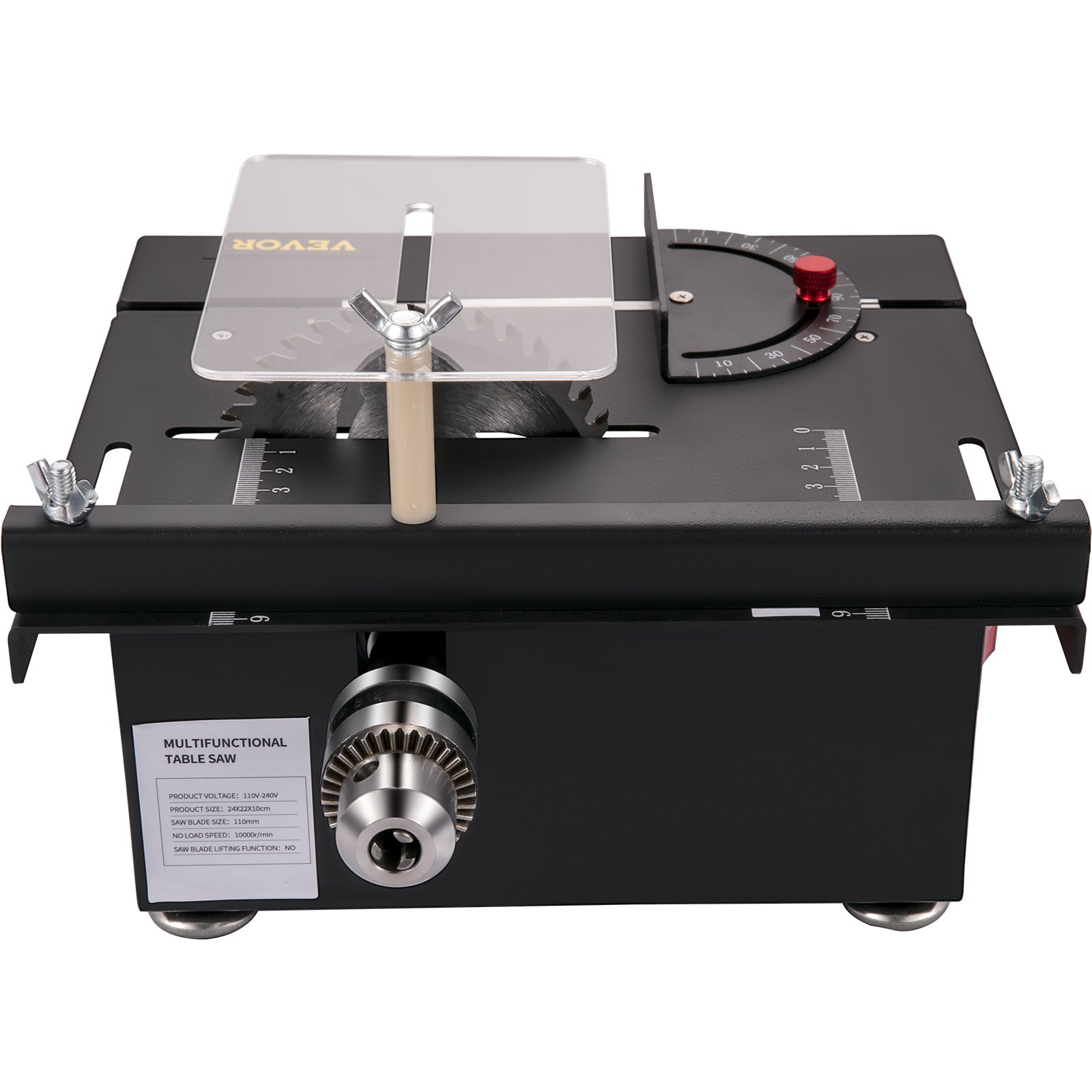 VEVOR Mini Tafelzaag 240x220x100 mm Kleine Tafelzaag 96W Mini Precisie ...