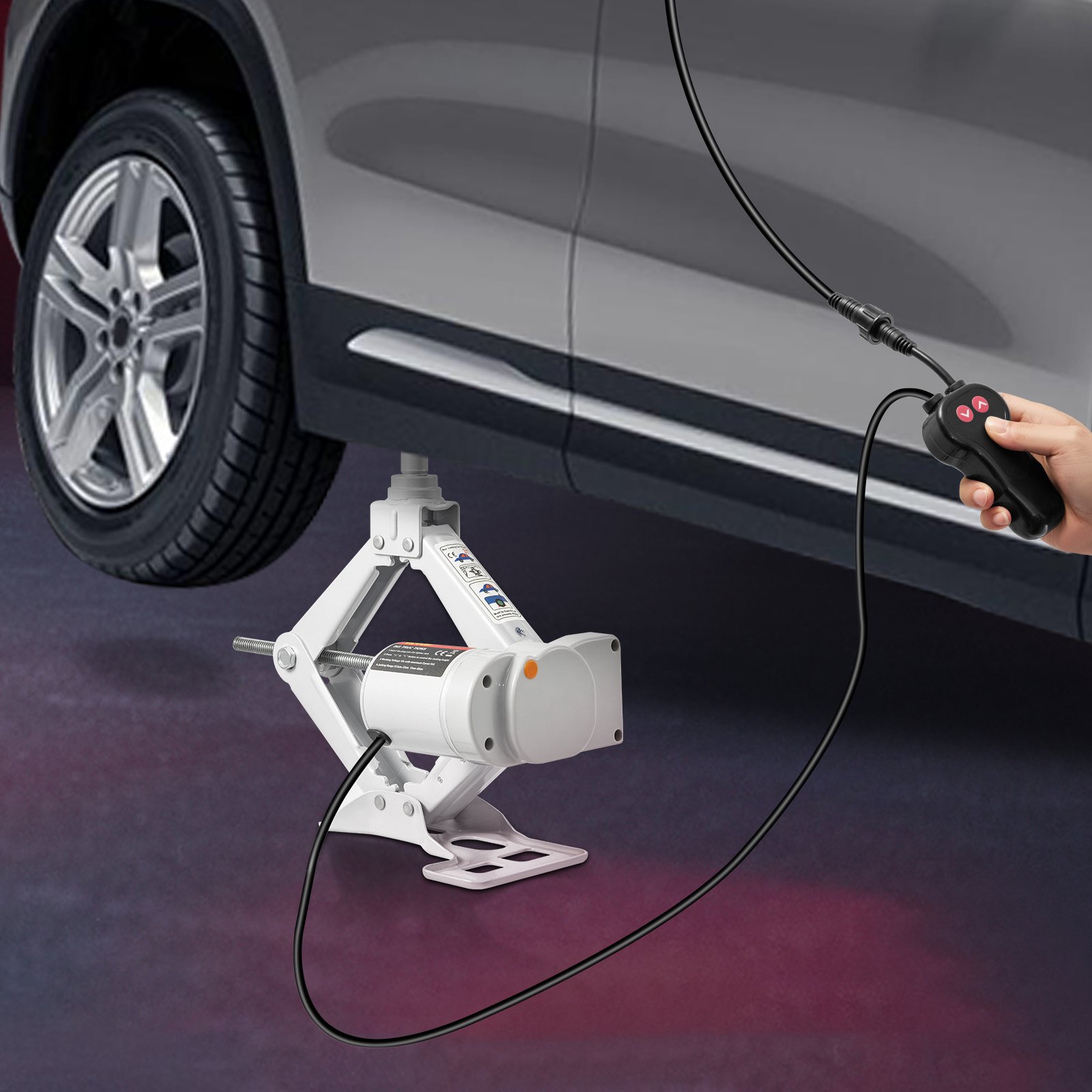 VEVOR Electric Scissor Car Jack, 3T Automatische Elektrische Krik, 12V ...