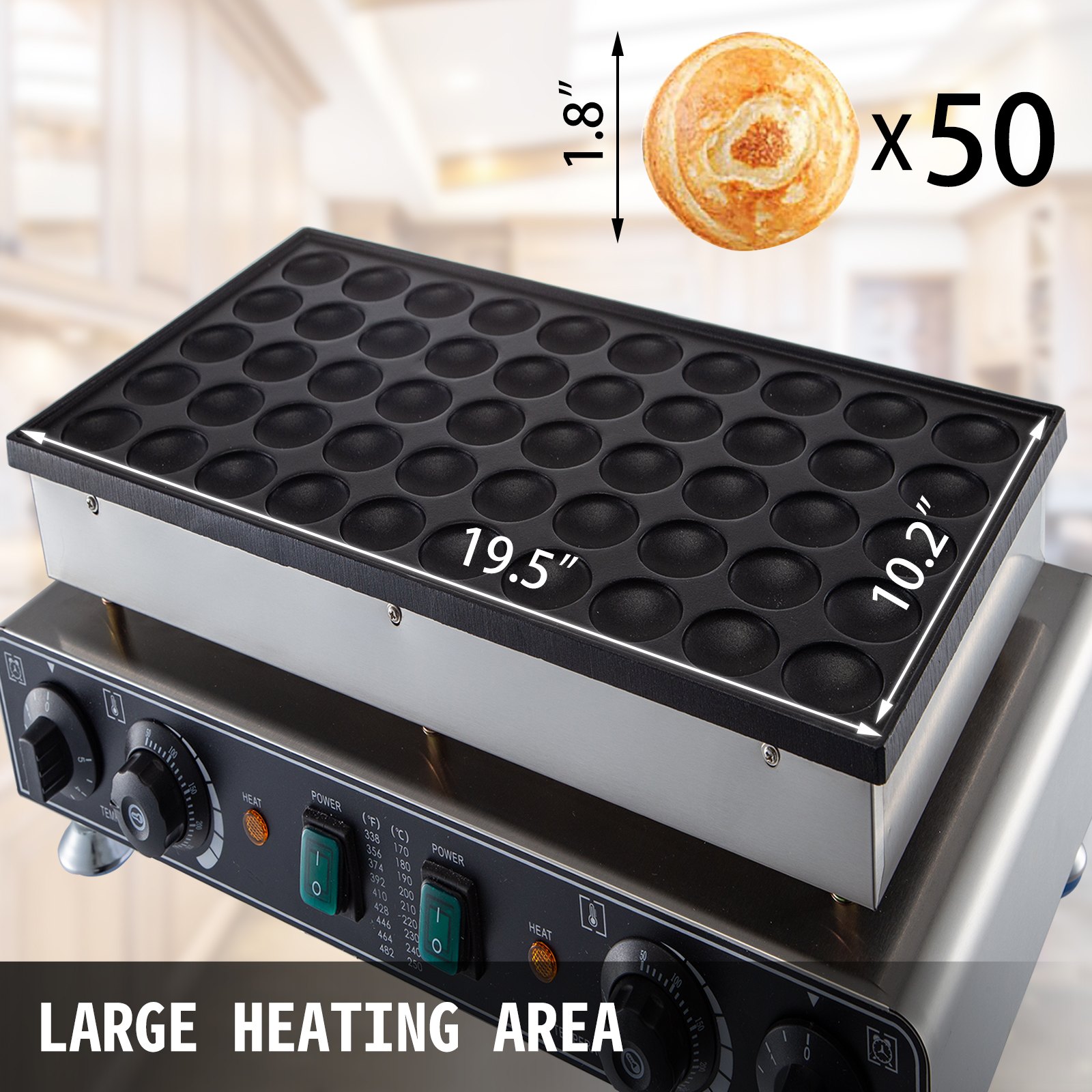 50pcs Electric Dutch Pancake Baker Maker Iron Baker Kitchen Poffertjes ...