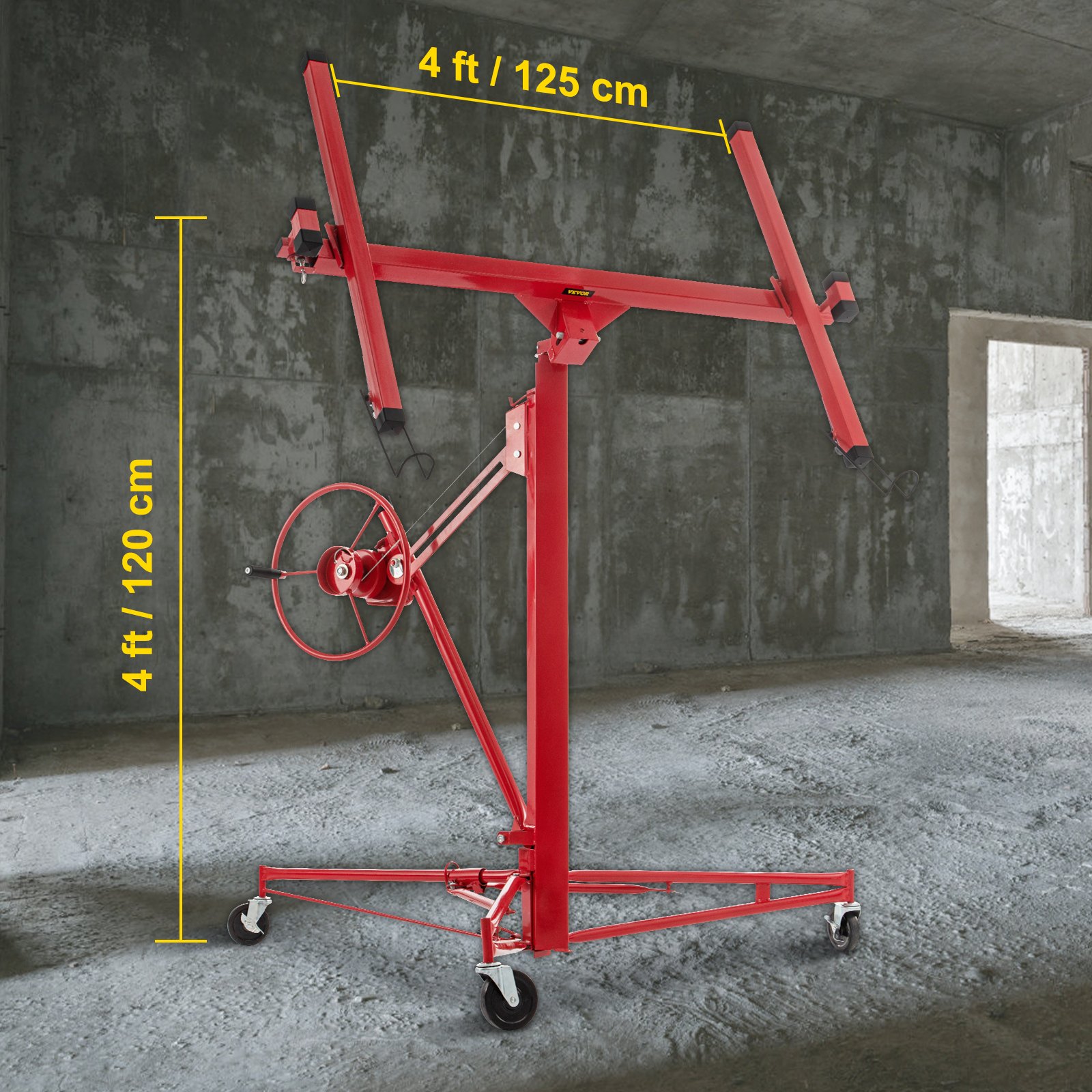 VEVOR Platenlift Gipsplaten 68 kg Gewichtscapaciteit Paneellift ...