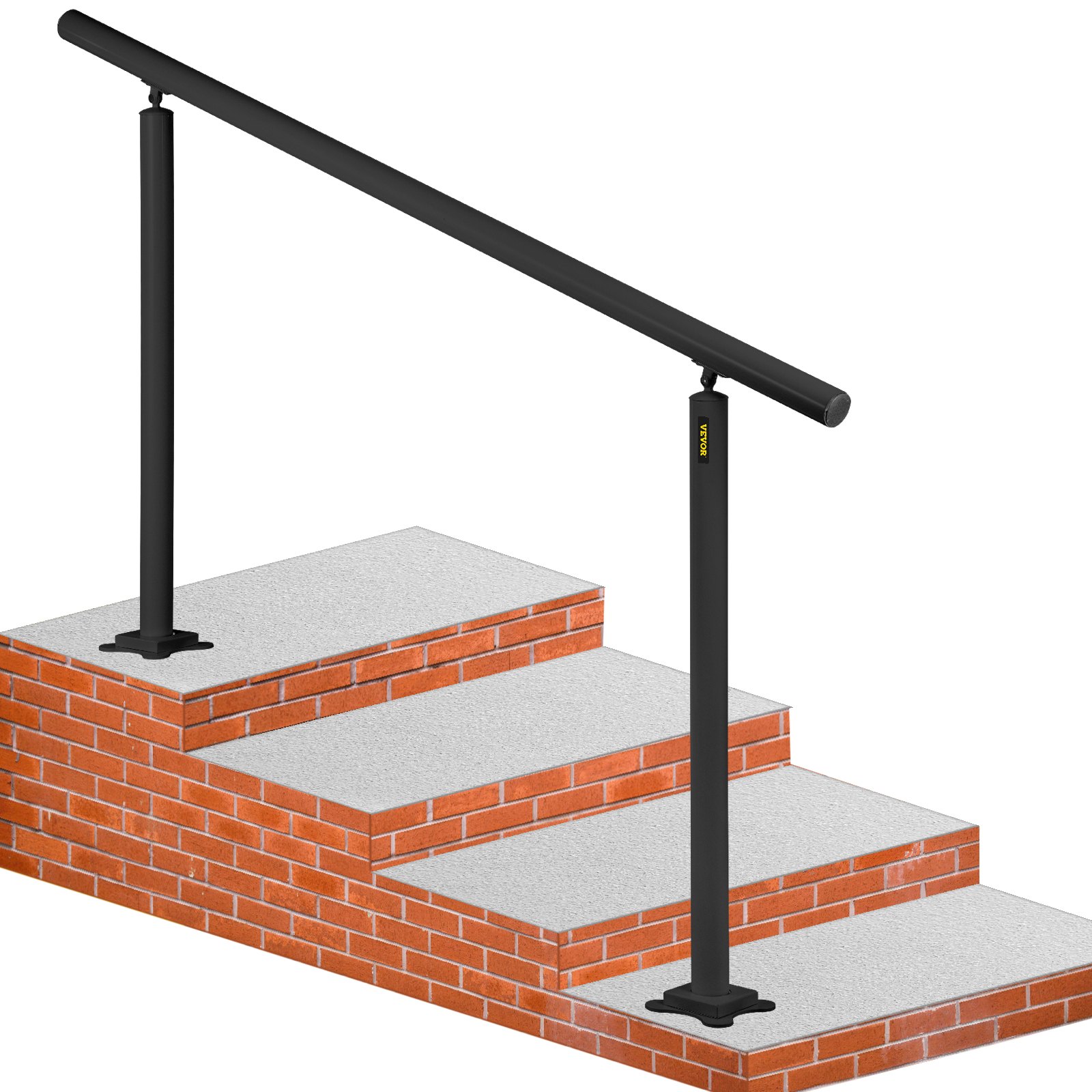VEVOR Trapleuning Kit 0-5 Stappen Buiten Trapleuning 152,8 x 91 cm Pijp ...
