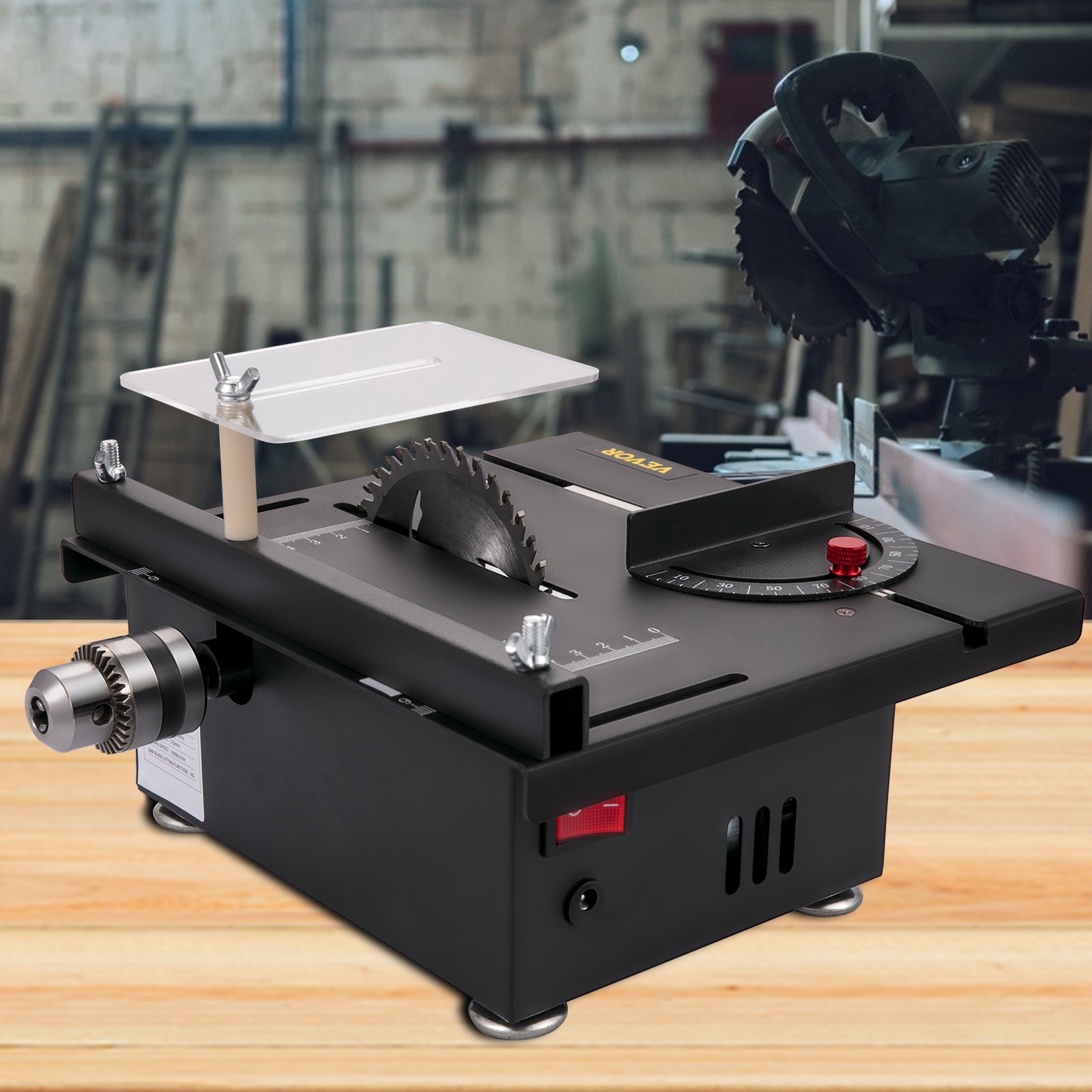 VEVOR Mini Pilarka stołowa 10000RPM Wielofunkcyjna obróbka drewna DIY ...