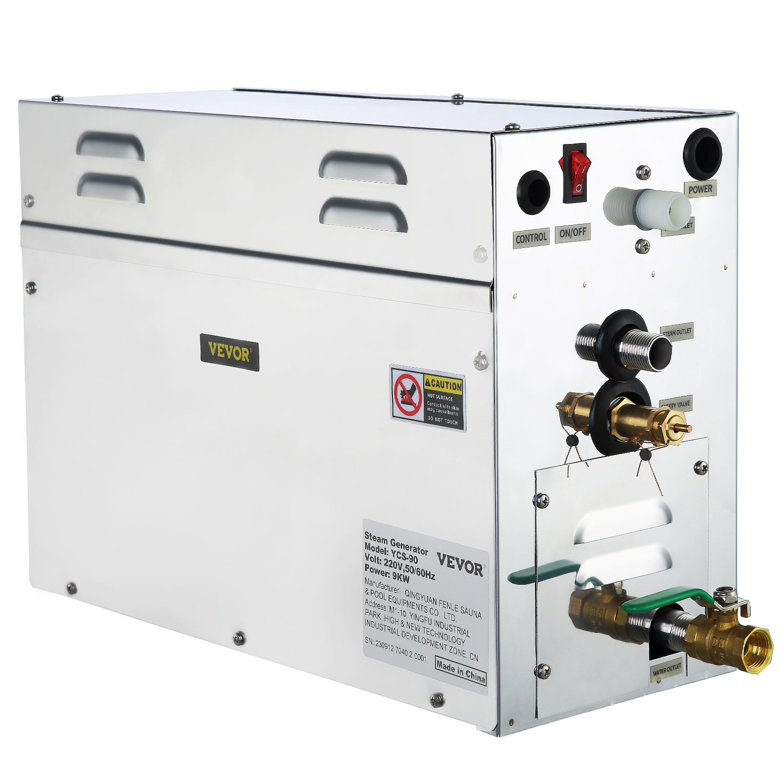 9kw Steam Generator Shower Sauna Bath Home Spa & Ks-100 Controller ...
