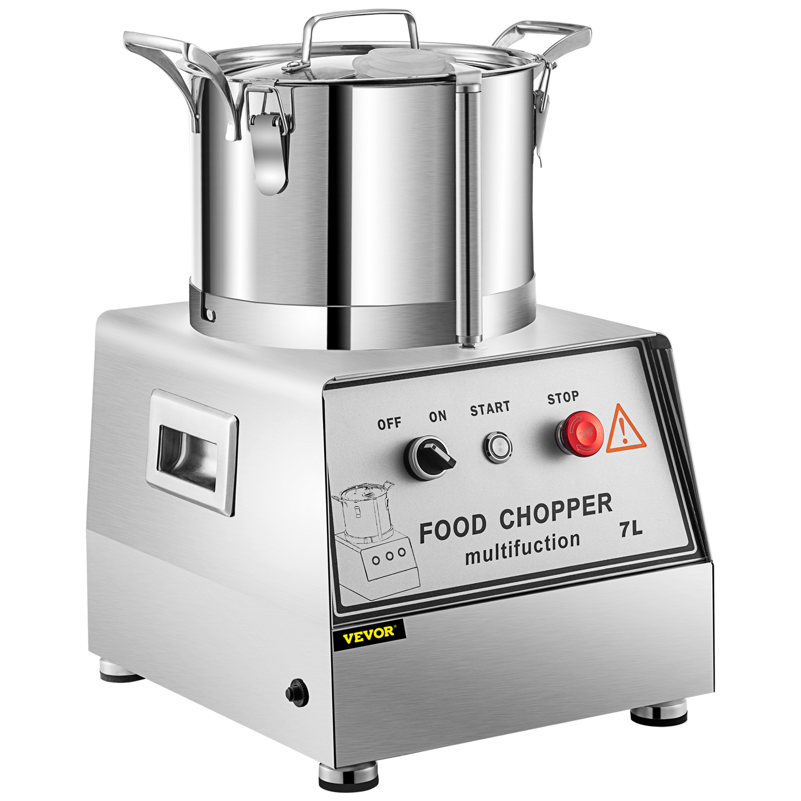 6l Commercial Food Processor Food Grinder Food Chopper S.steel ...